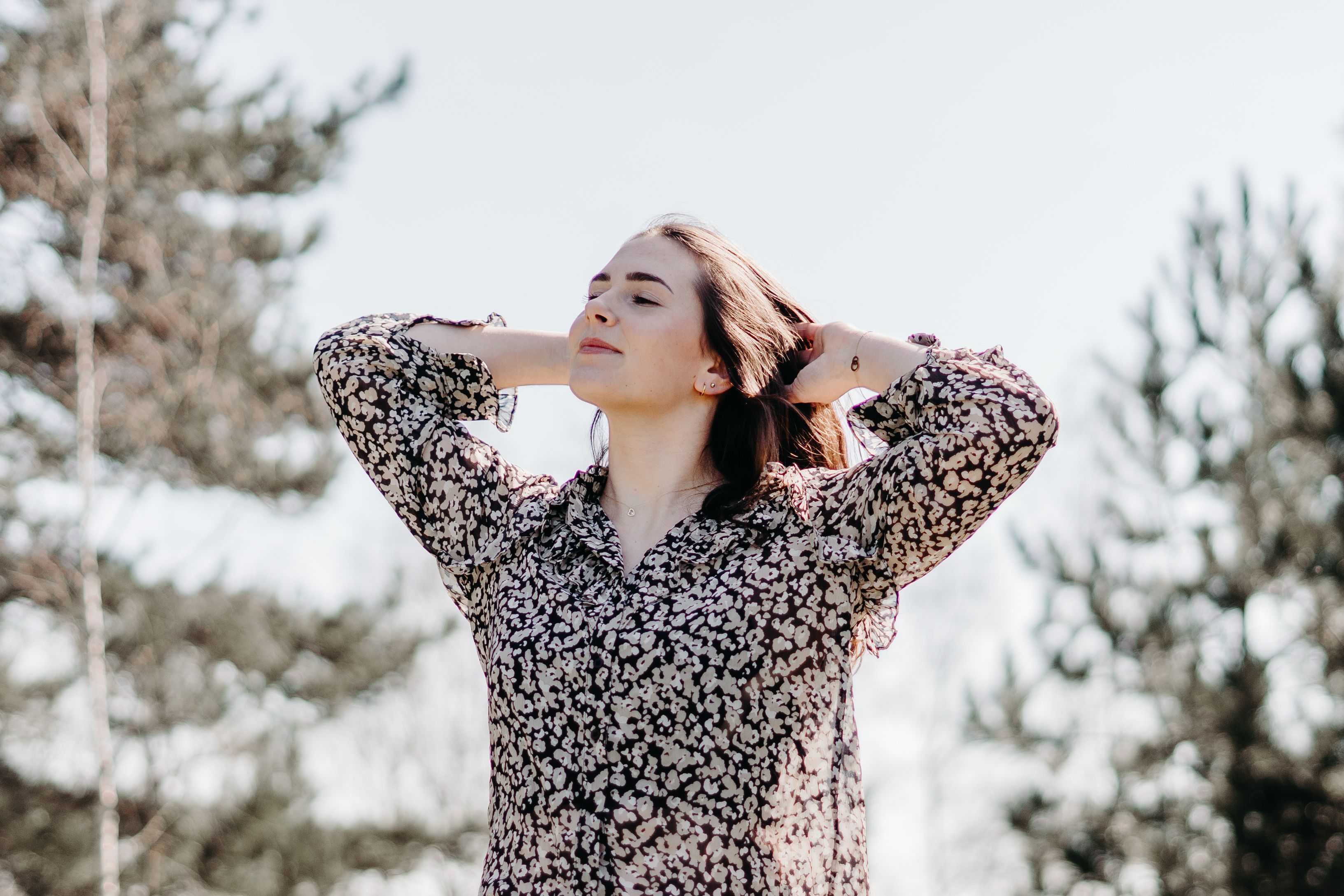 Woman Enjoying the Sun and Fresh Air · Free Stock Photo