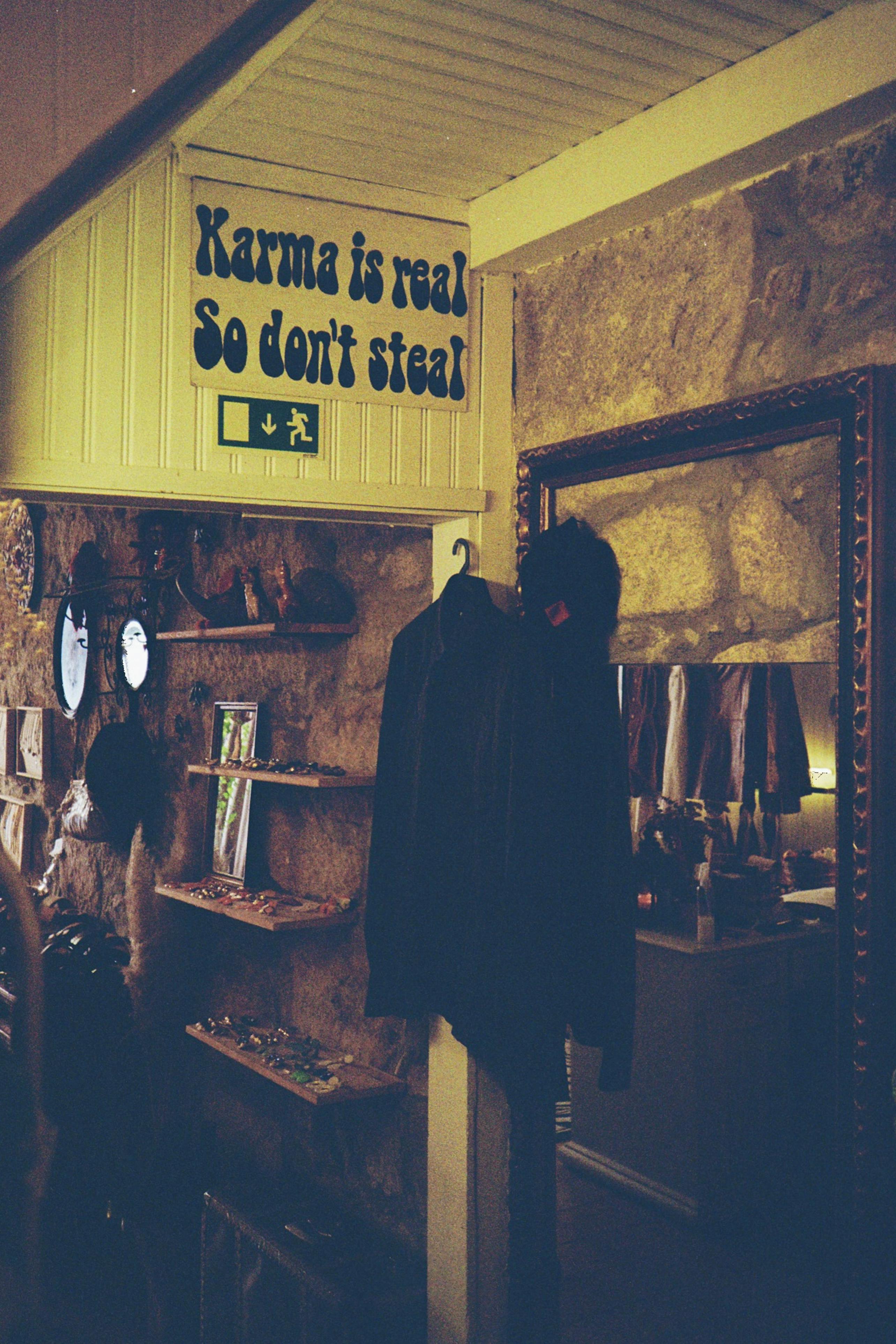 Karma is real, so don’t steal · Free Stock Photo