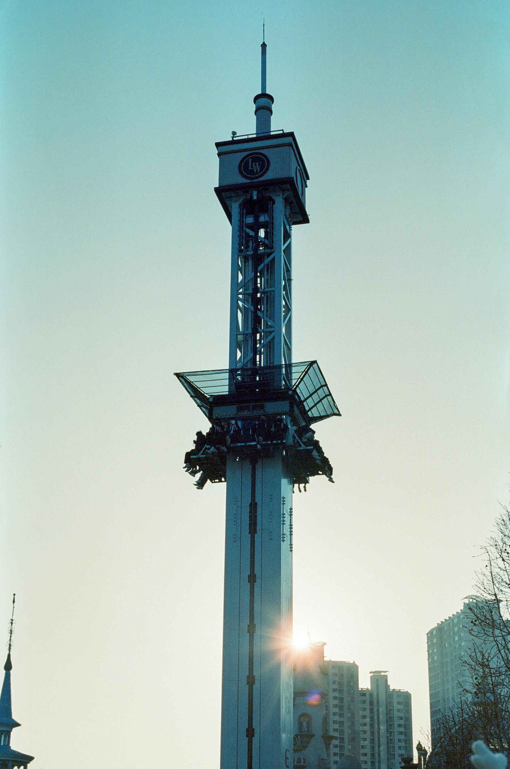 A Drop Tower in an Amusement Park · Free Stock Photo