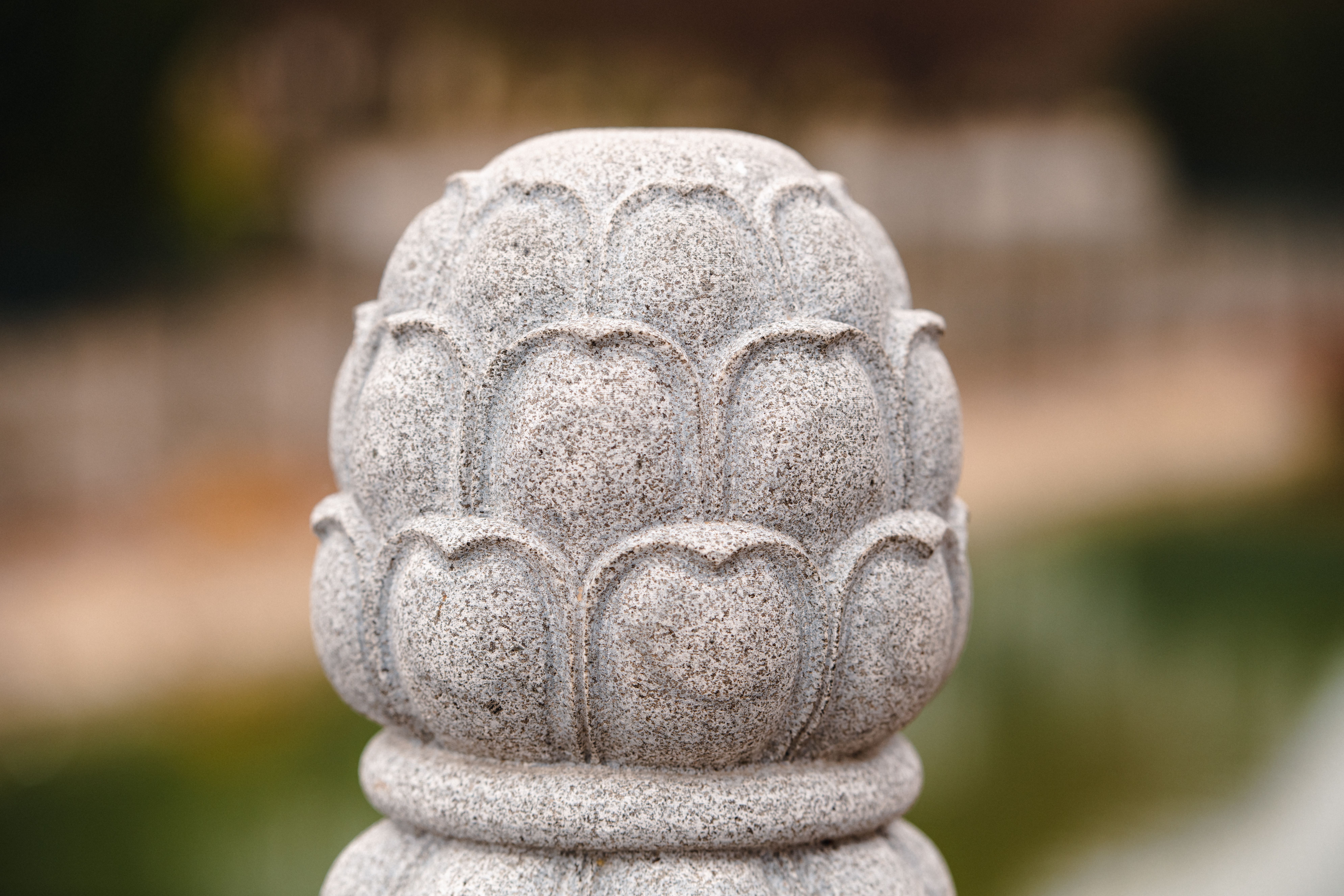 Close up of Decorated Stone Post · Free Stock Photo
