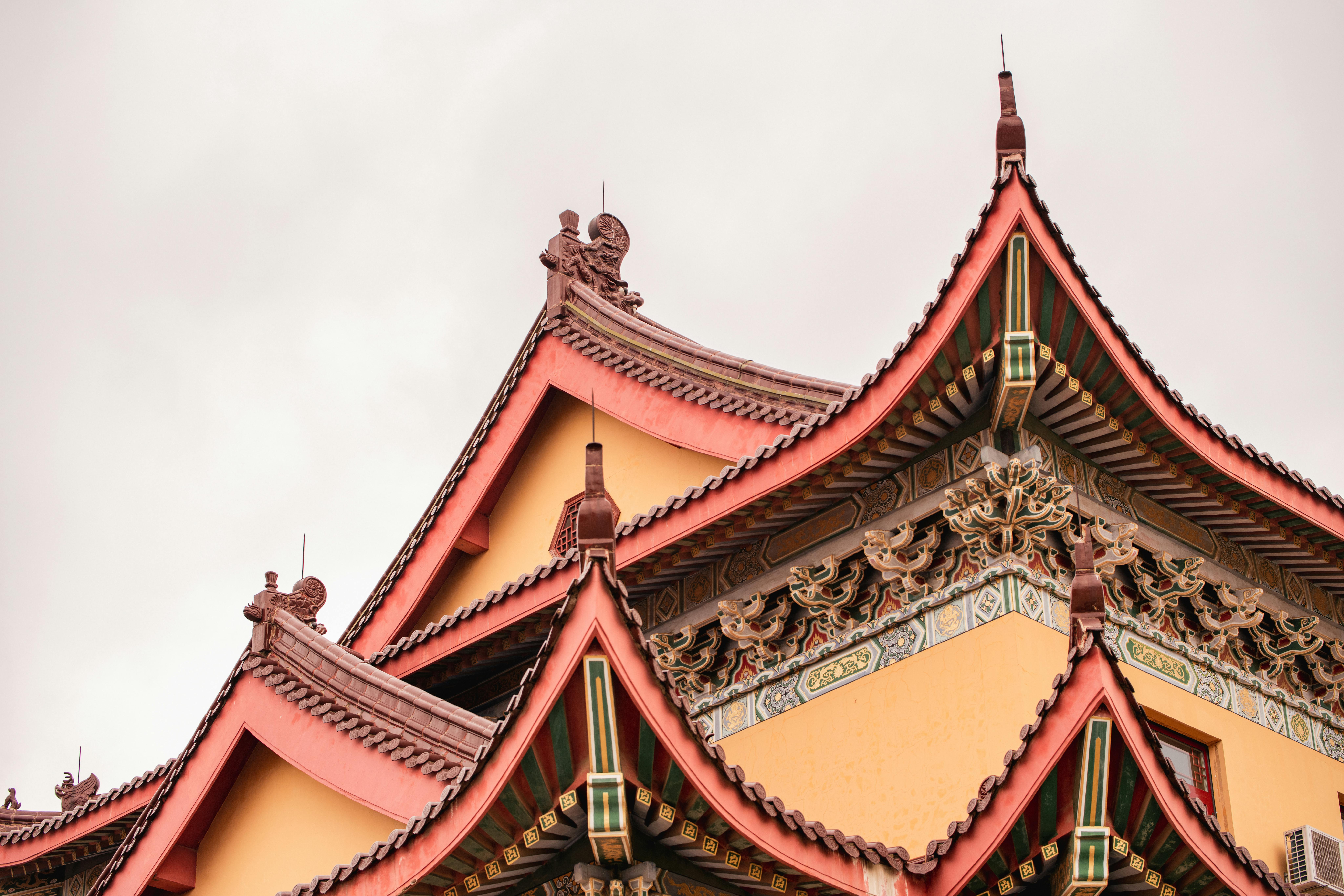 A Roof of a Traditional Temple · Free Stock Photo
