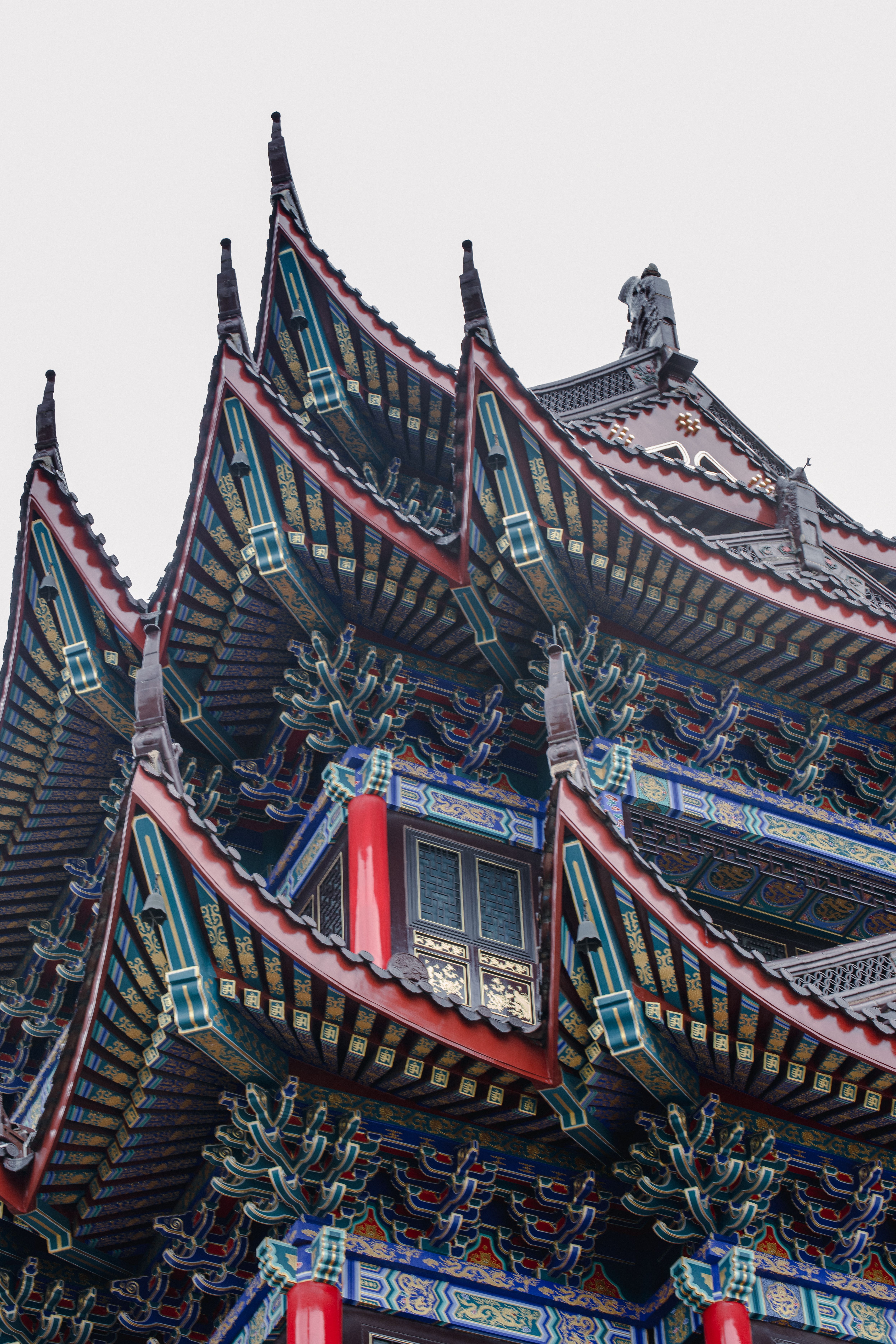 Low Angle Shot of Ancient Hongen Pagoda Tower in Chongqing, China ...