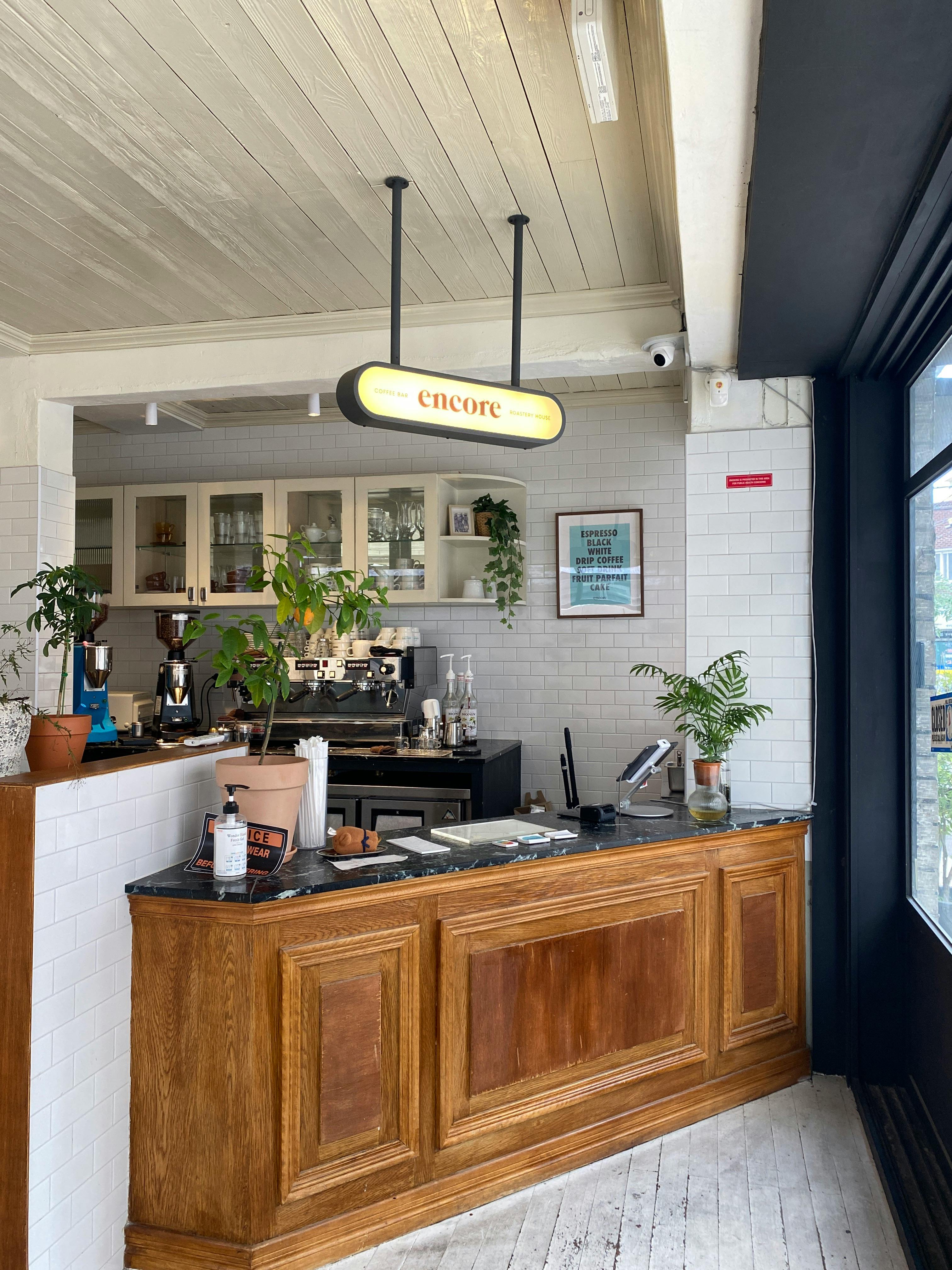 Cafe Interior With Counter · Free Stock Photo