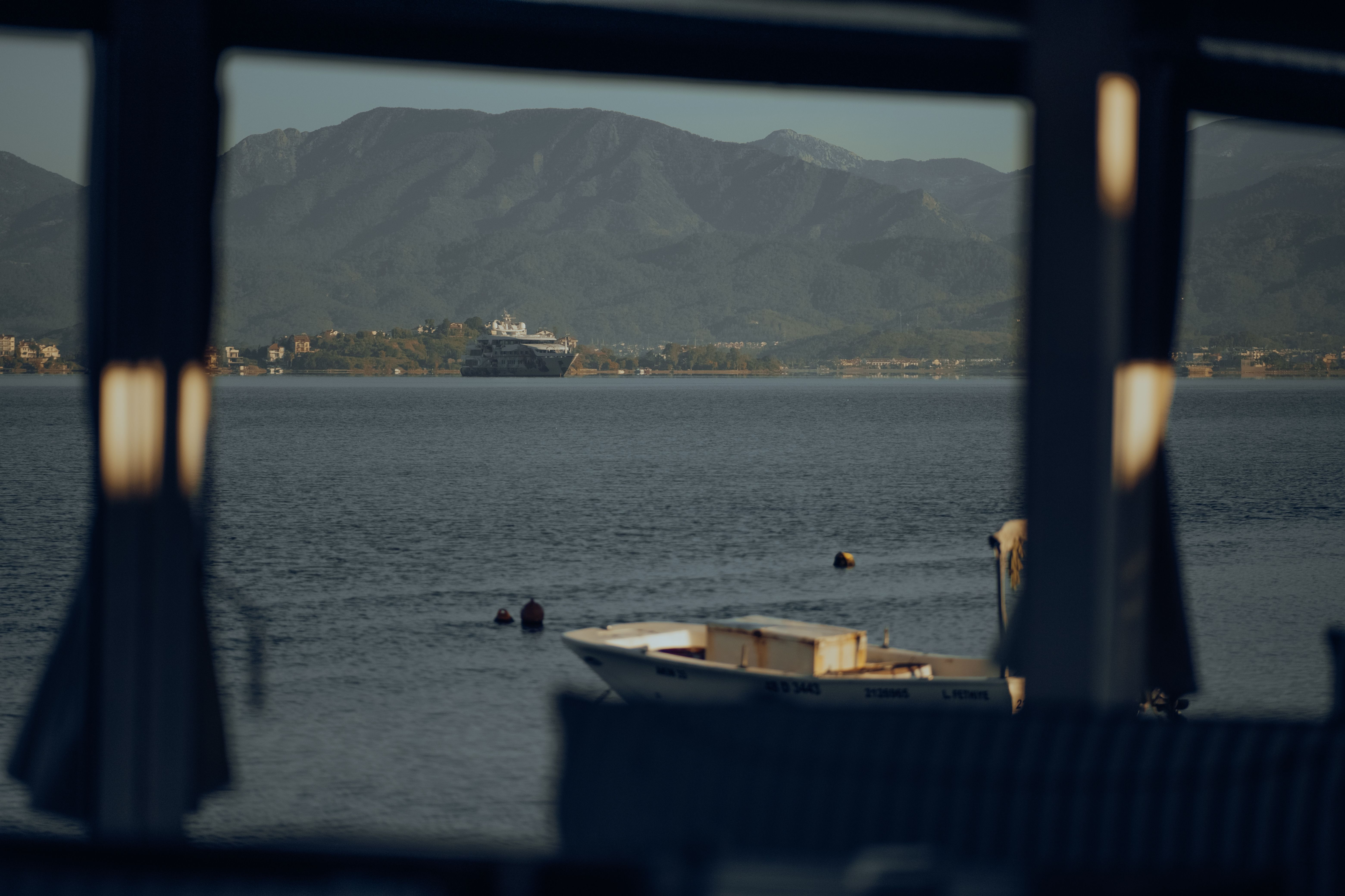 View from the Boat on Sea and Hills · Free Stock Photo