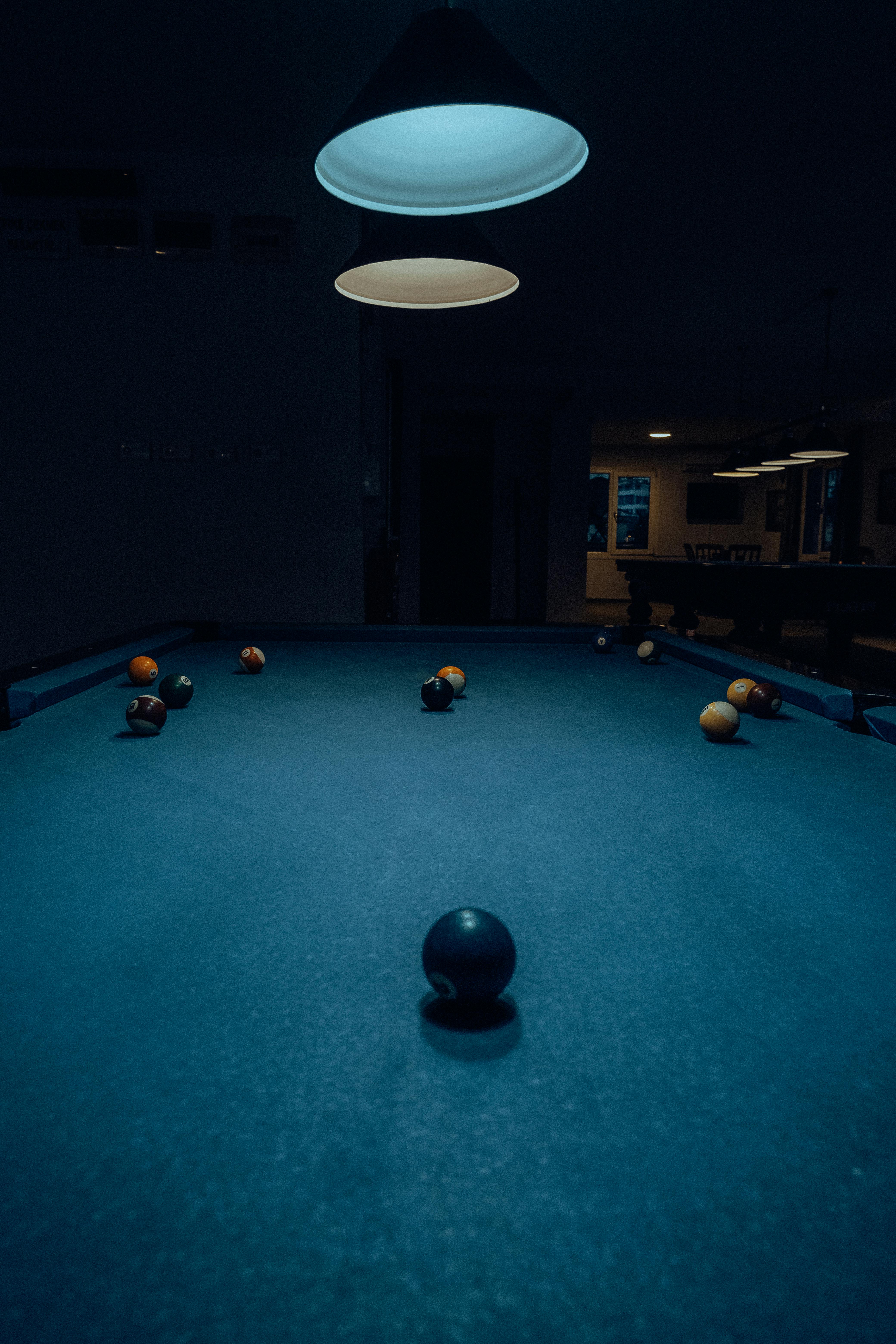 Photo of a Woman in a Club Leaning against a Billiard Table · Free ...