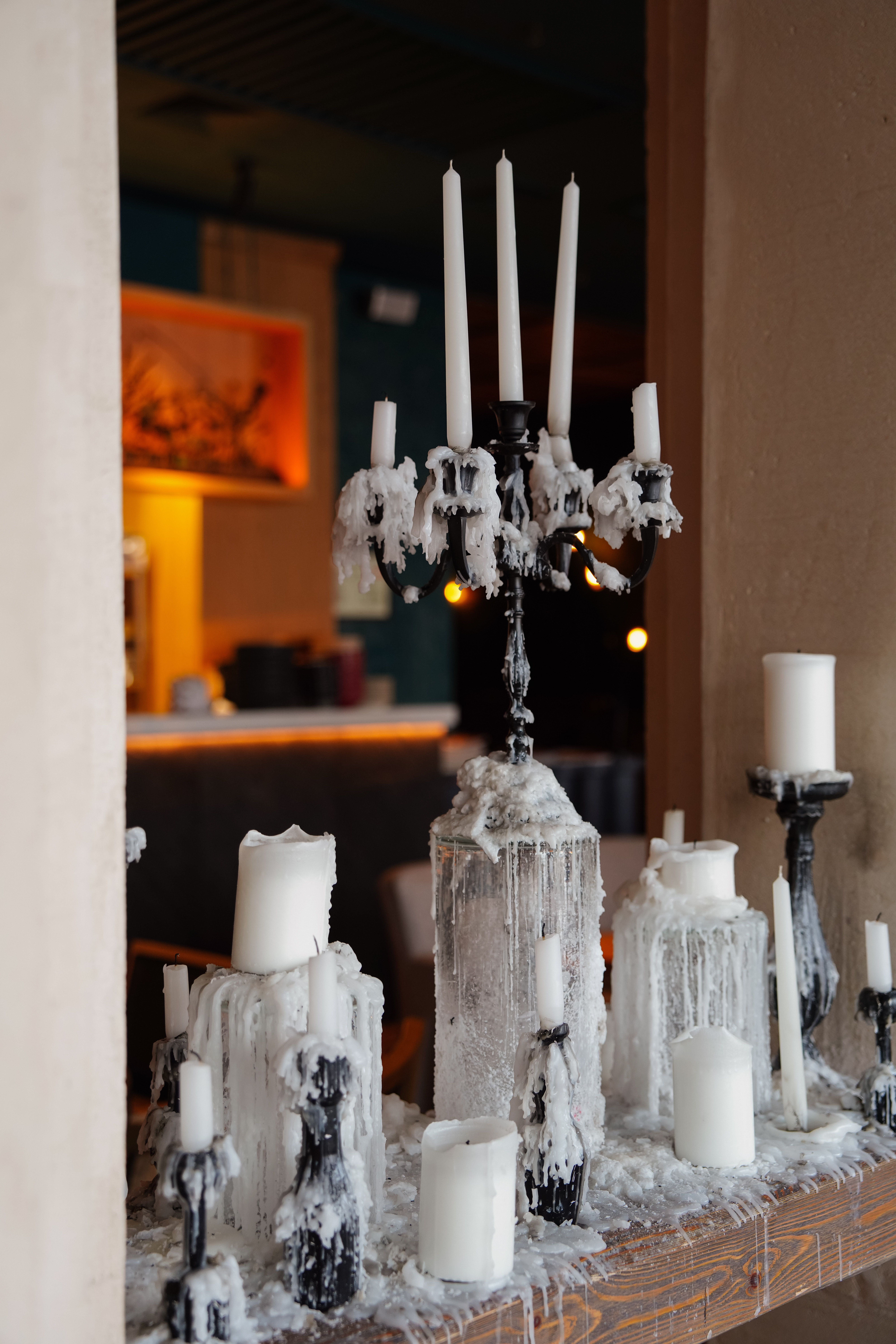 Candle Decor in Bar · Free Stock Photo
