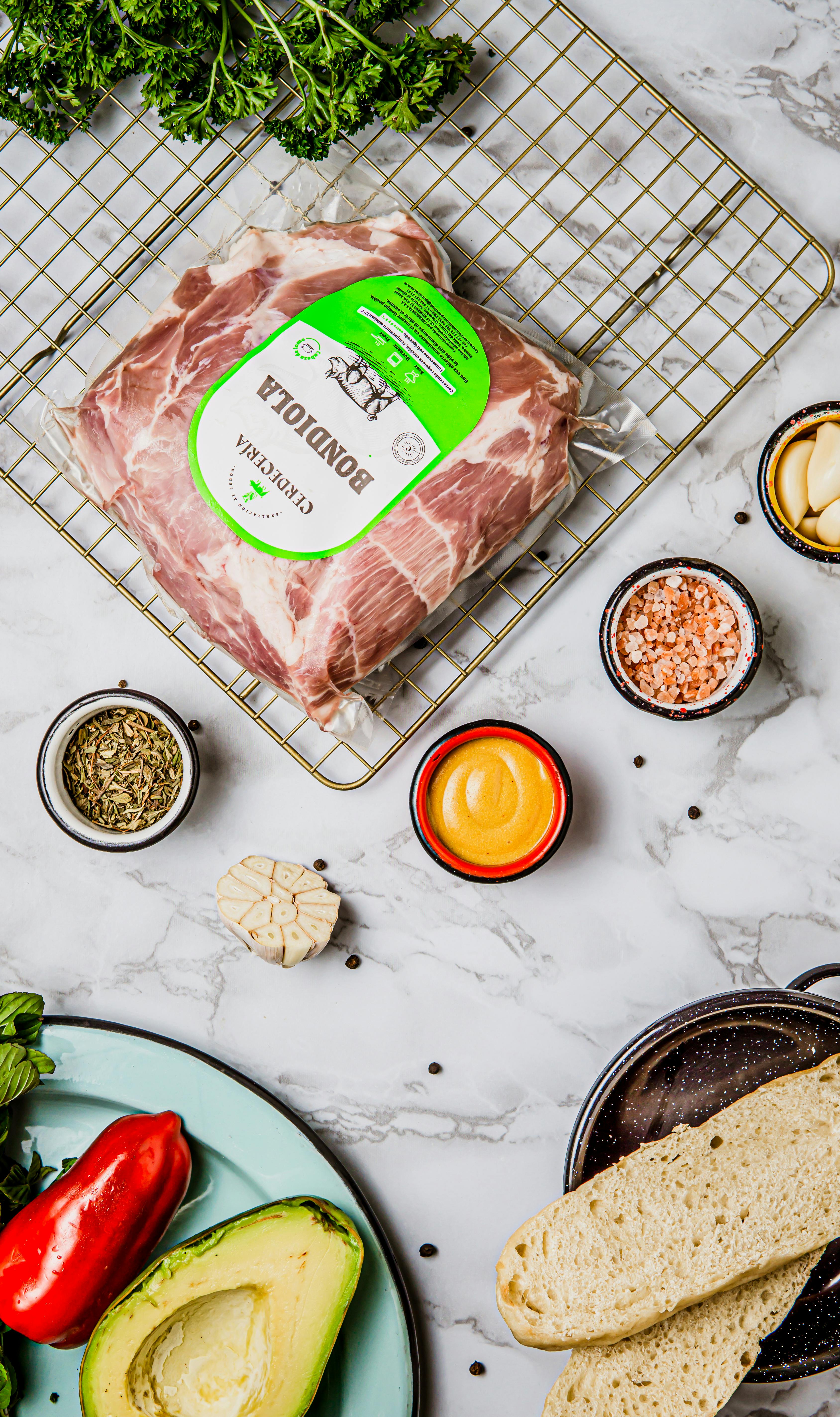 Ingredients around Meat · Free Stock Photo