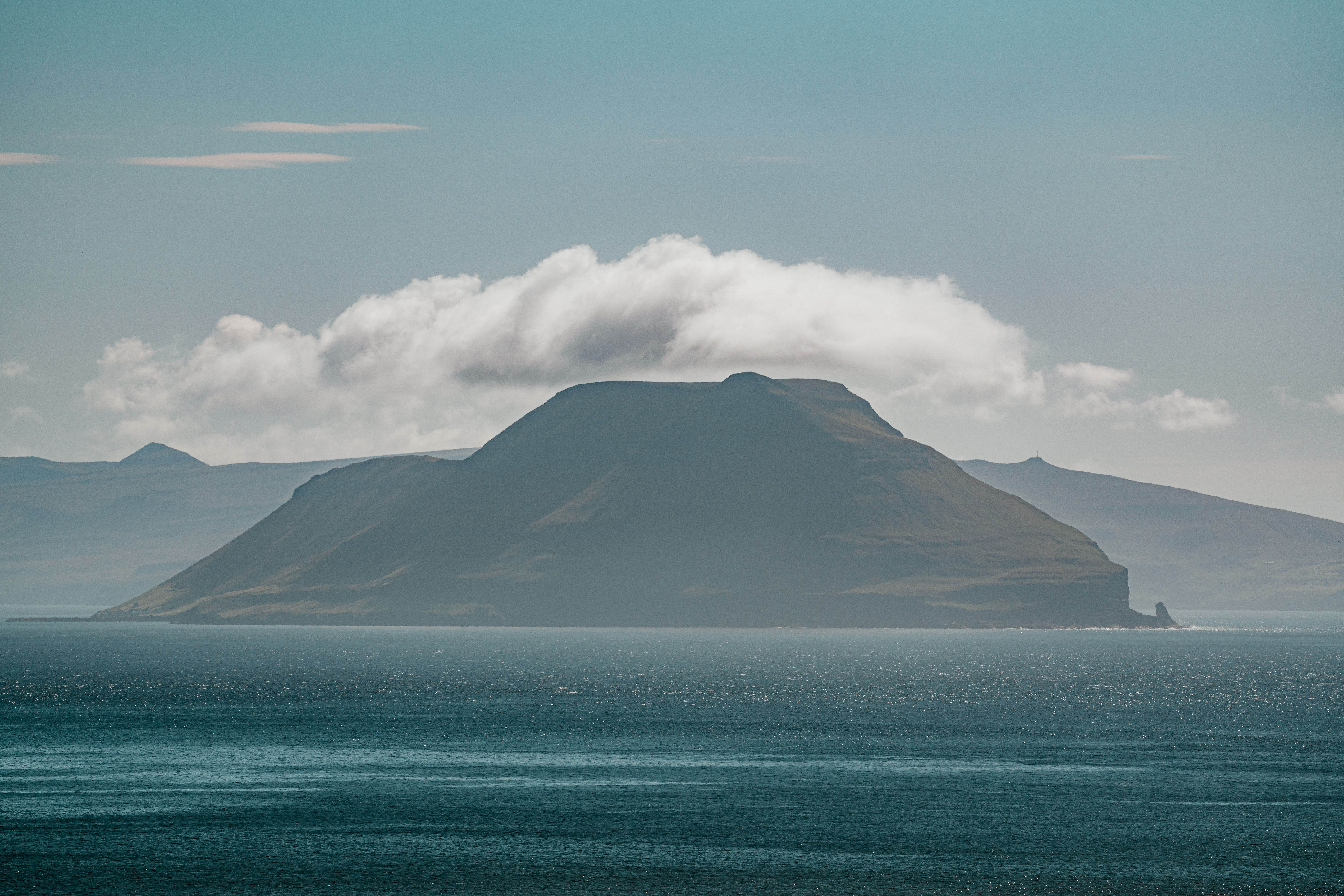 A Remote Island on the Sea on a Foggy Day · Free Stock Photo