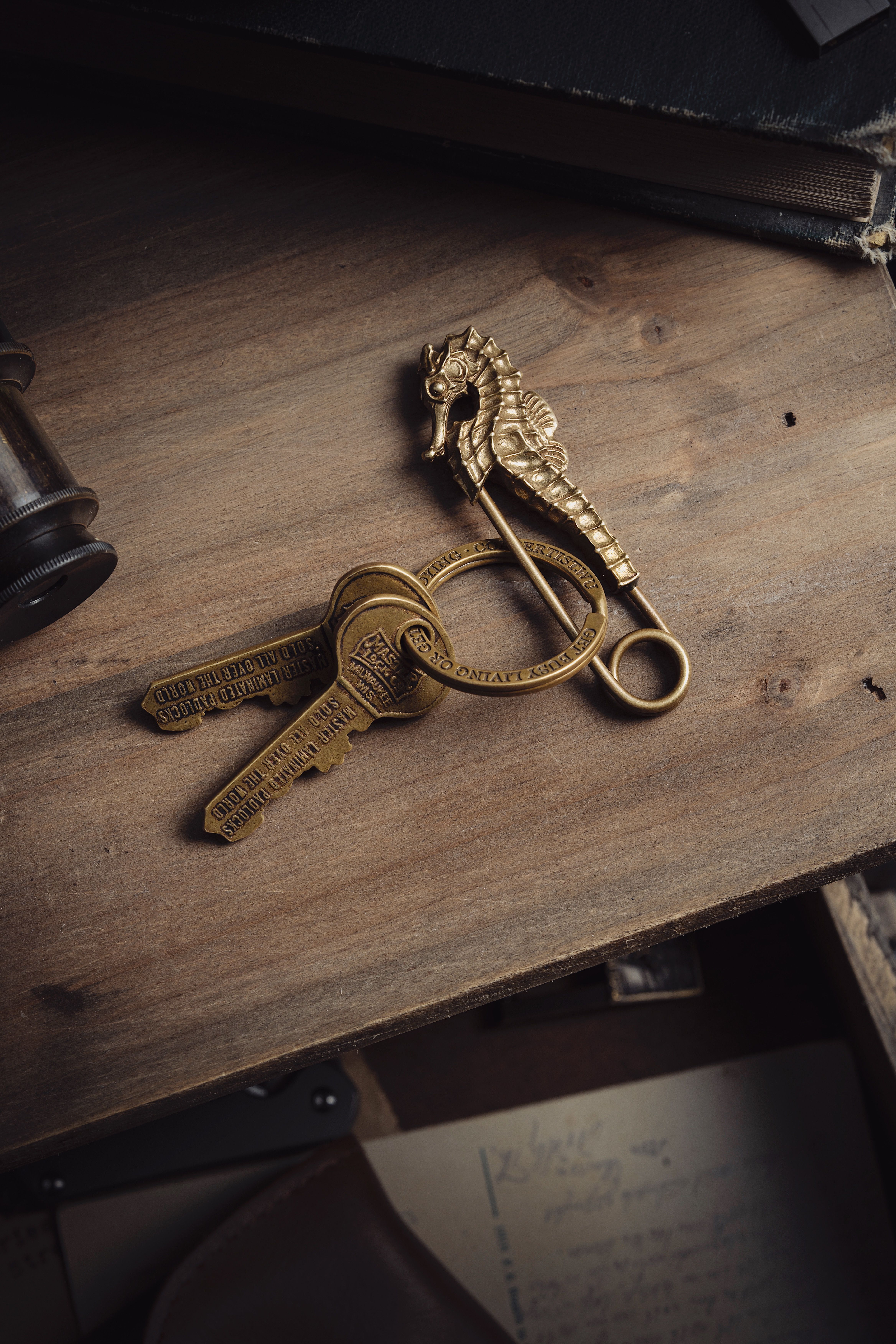 Keys and Golden Keychain · Free Stock Photo