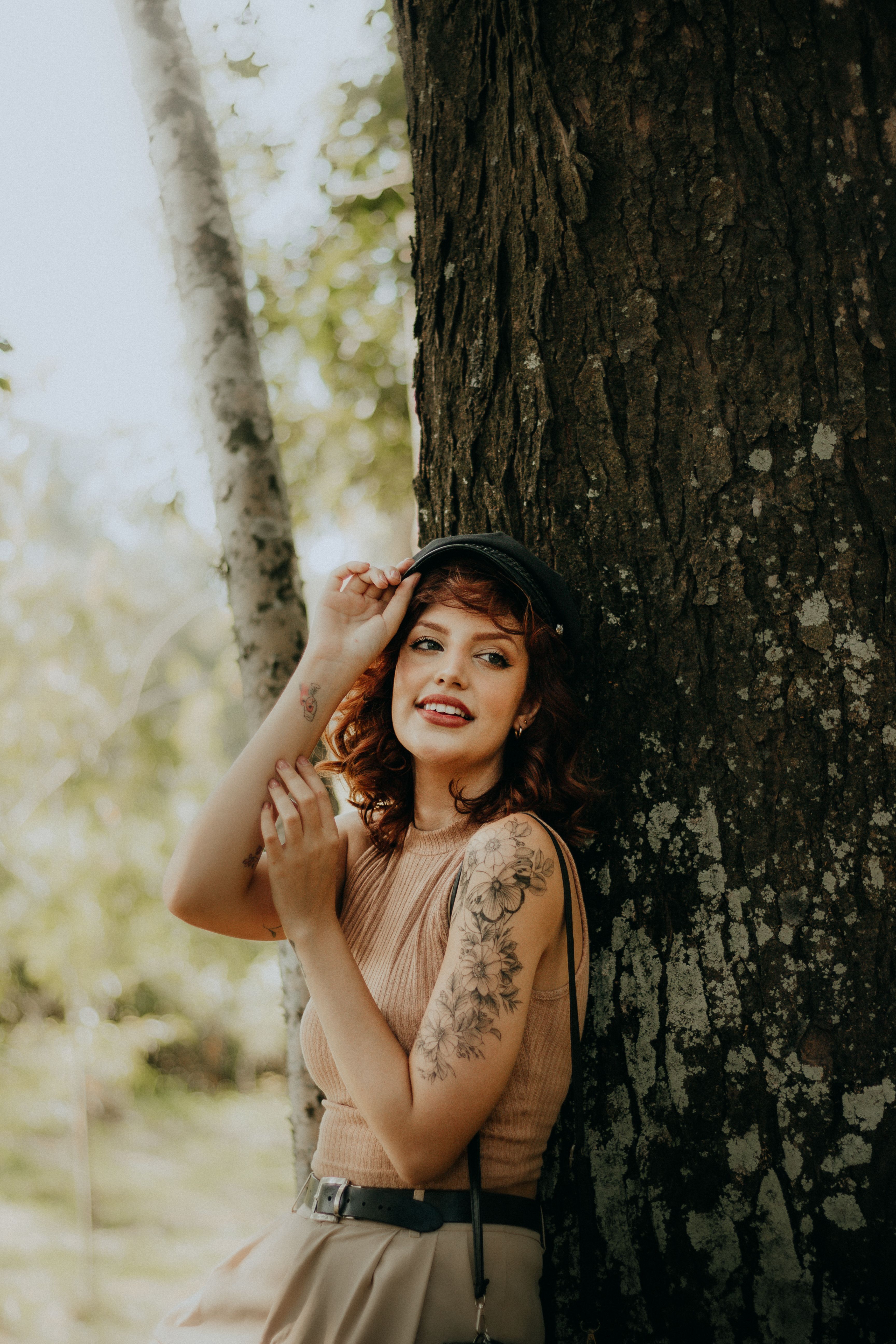 Portrait of Woman under Tree · Free Stock Photo