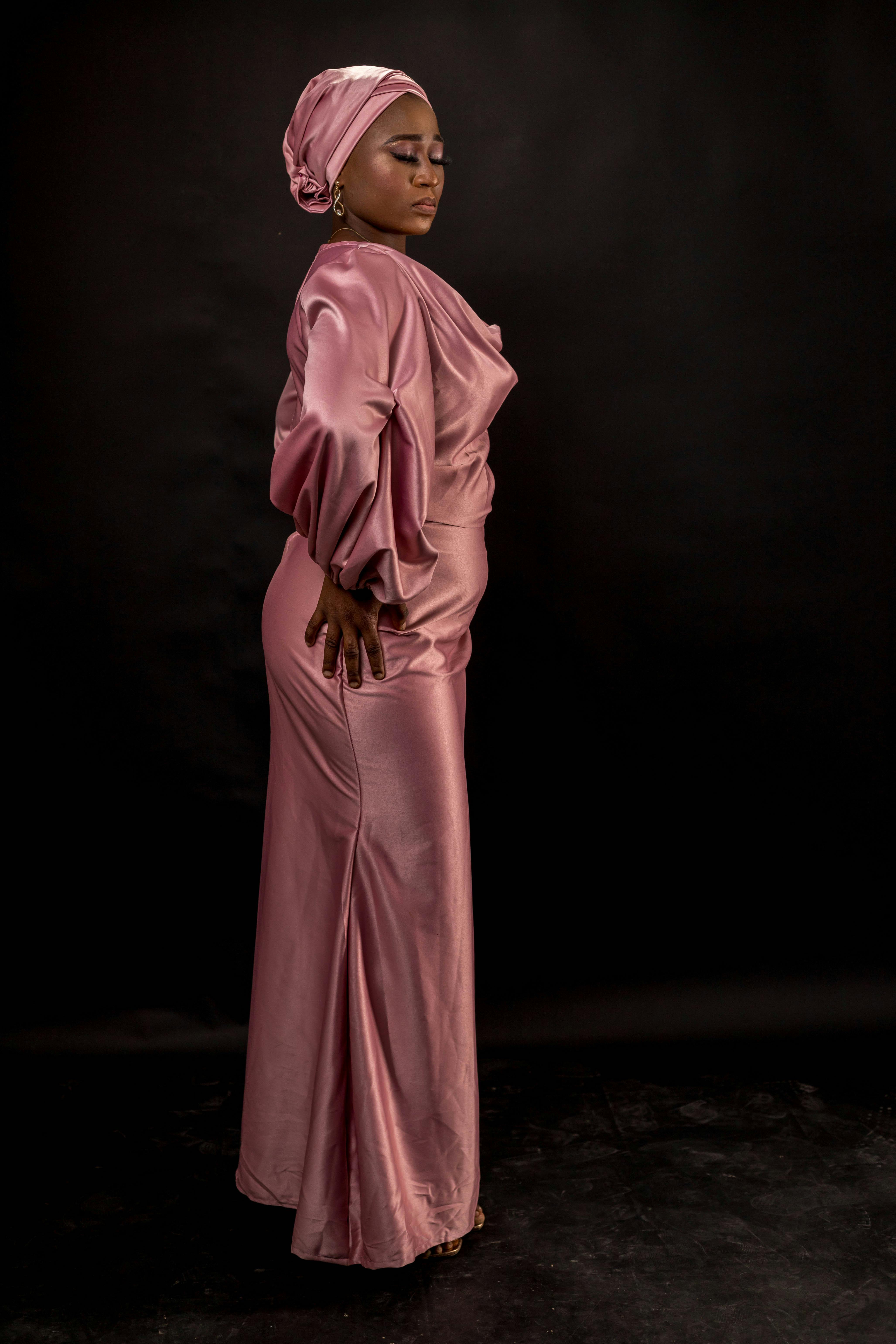 Woman Wearing a Gold Dress, Turban and a Veil · Free Stock Photo