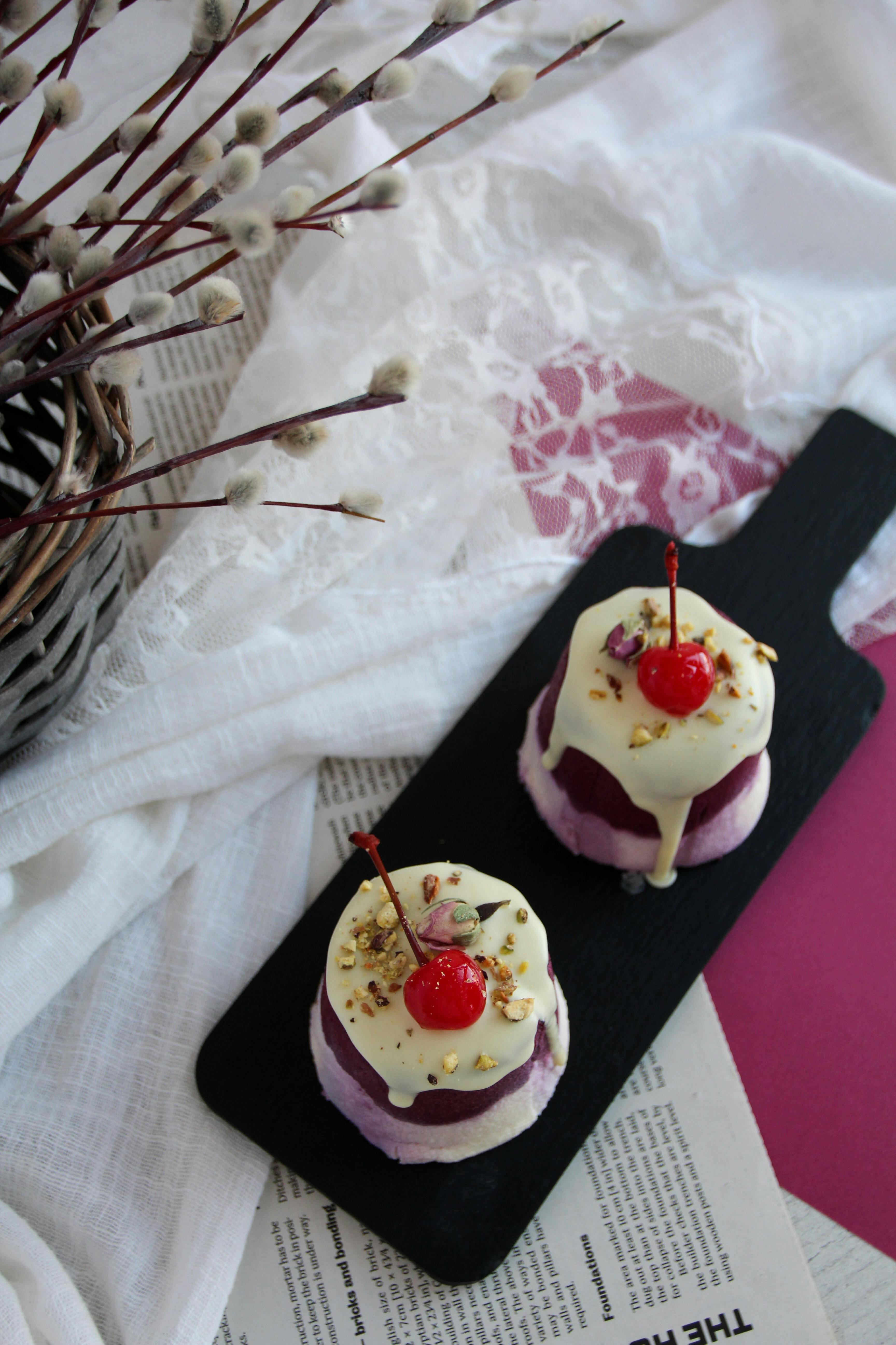 Delicious Homemade Cakes on Board on Table · Free Stock Photo