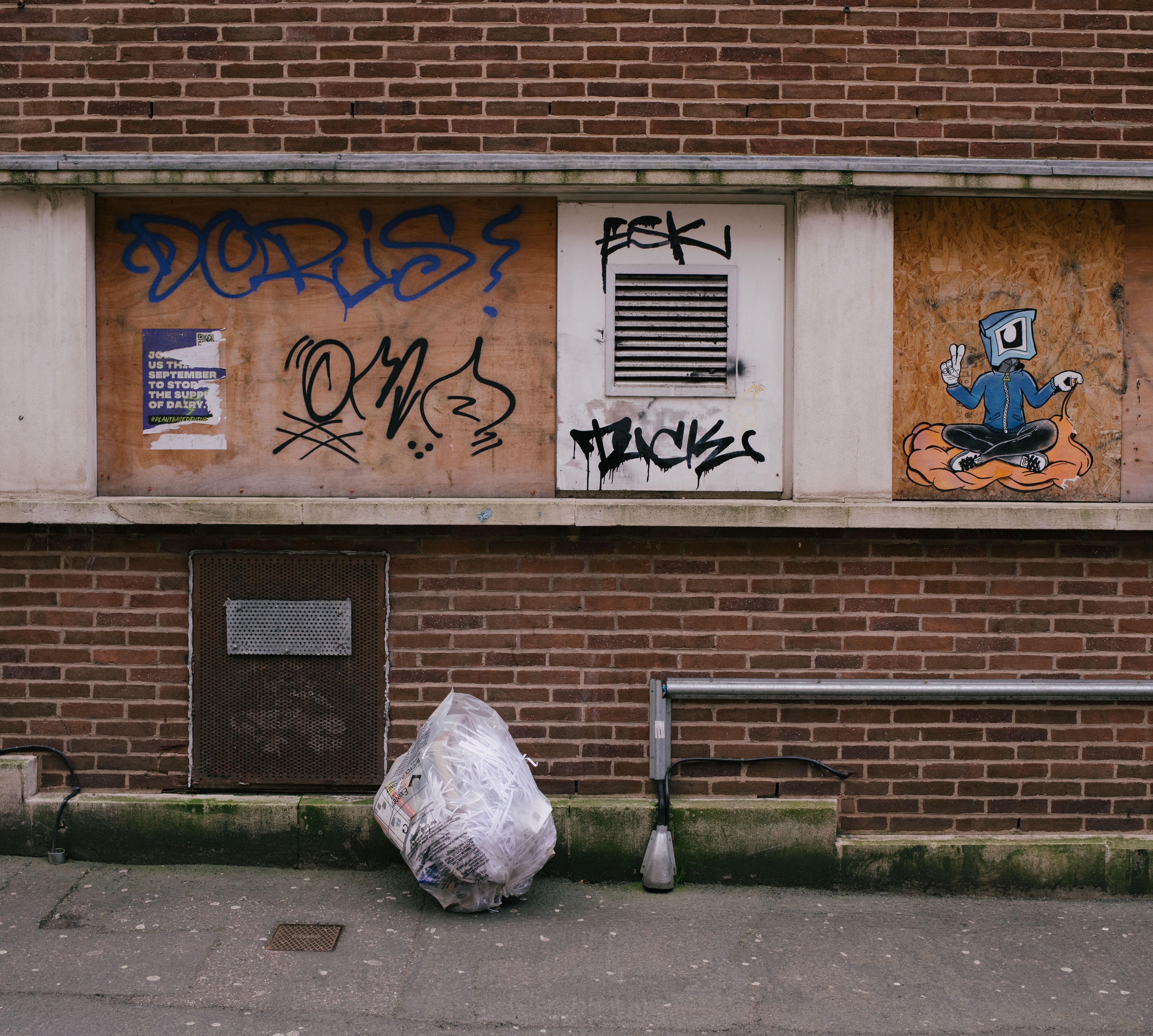 Graffiti on Wall with Bricks · Free Stock Photo