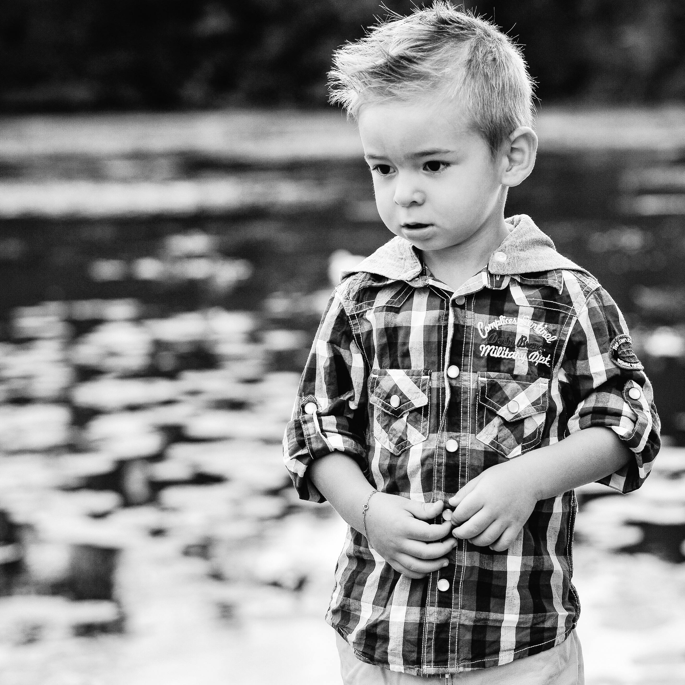 Boy Posing with Ship Model · Free Stock Photo