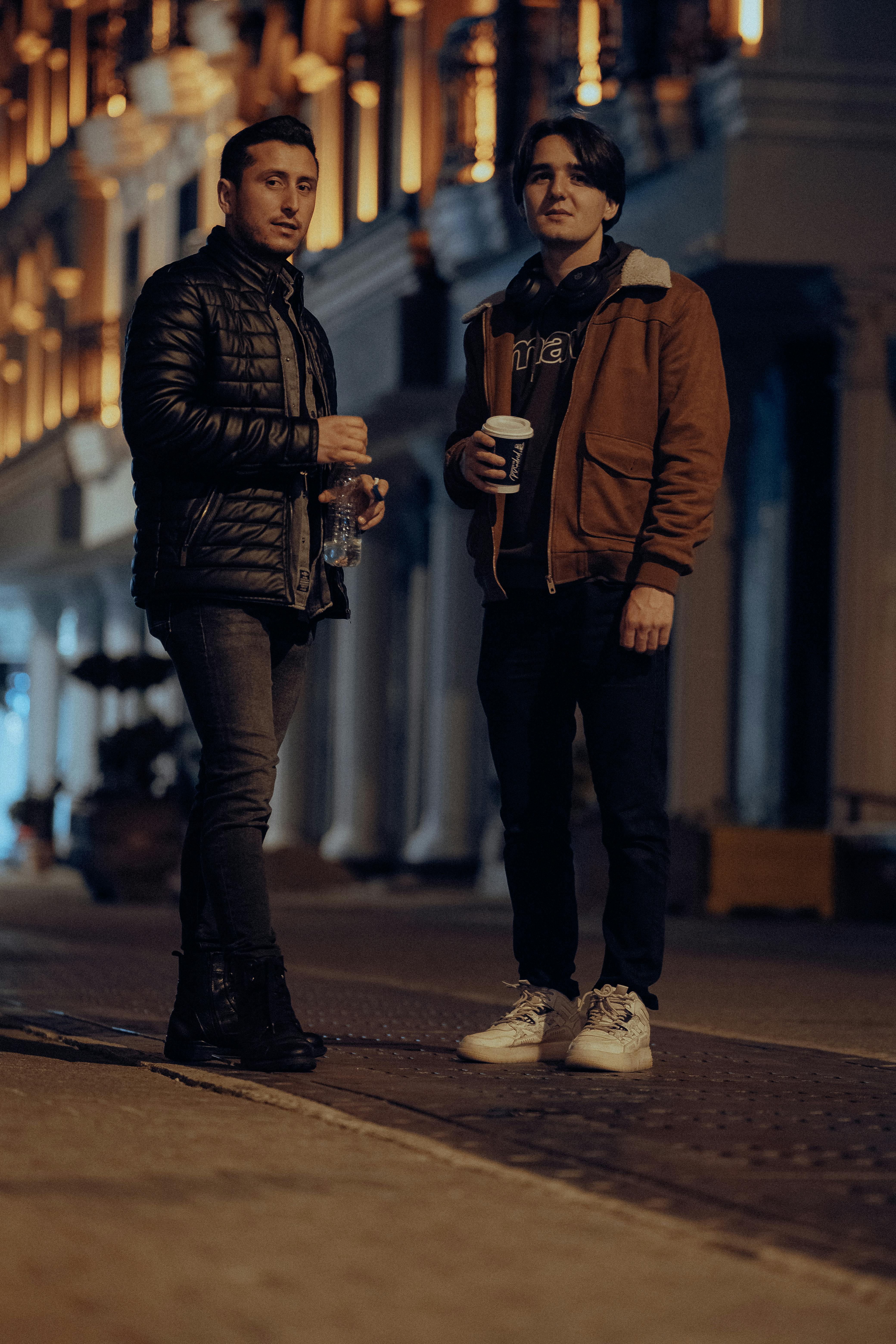 Men on Street at Night · Free Stock Photo