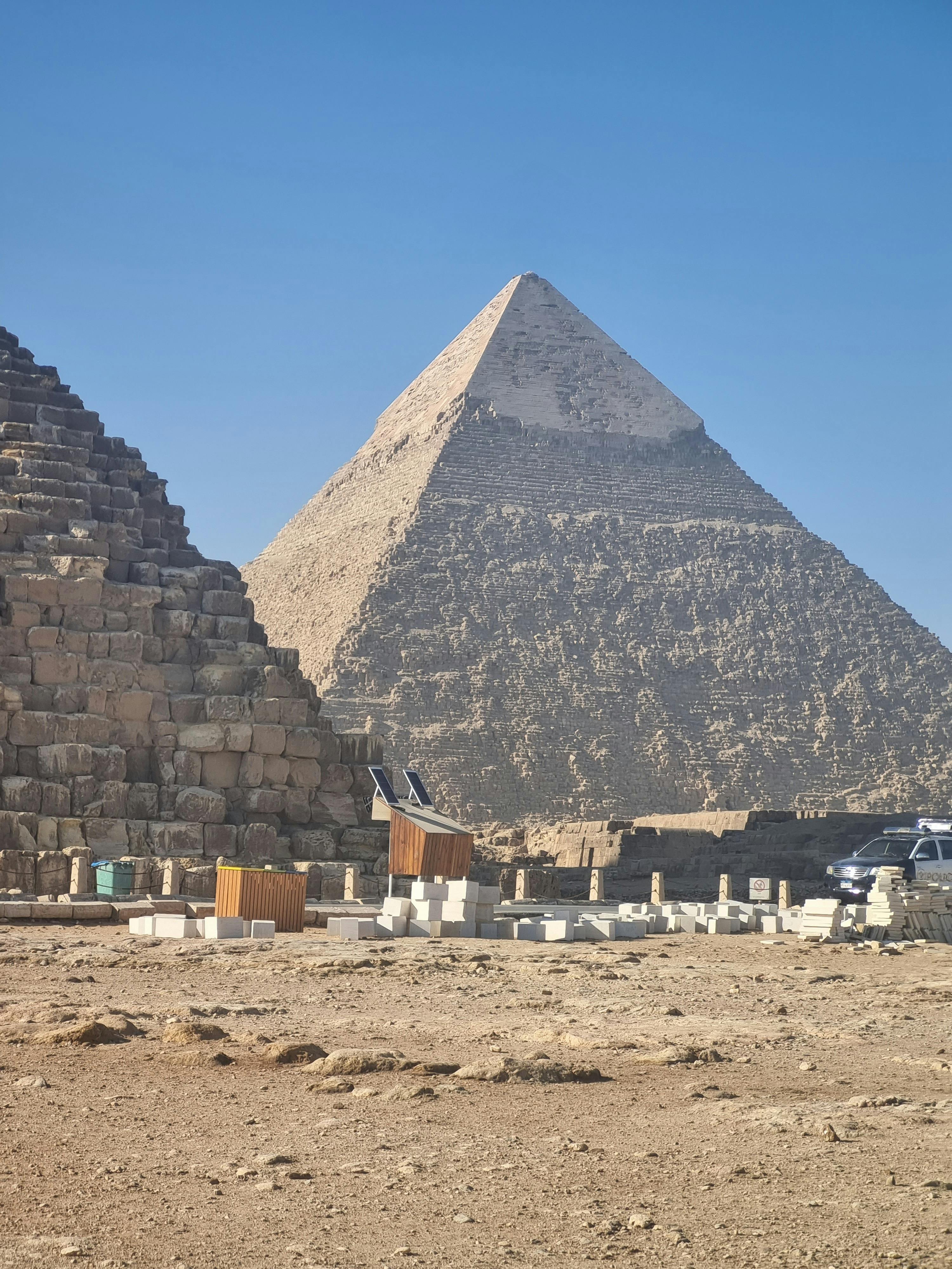 Man Taking Photo of the Great Pyramid · Free Stock Photo
