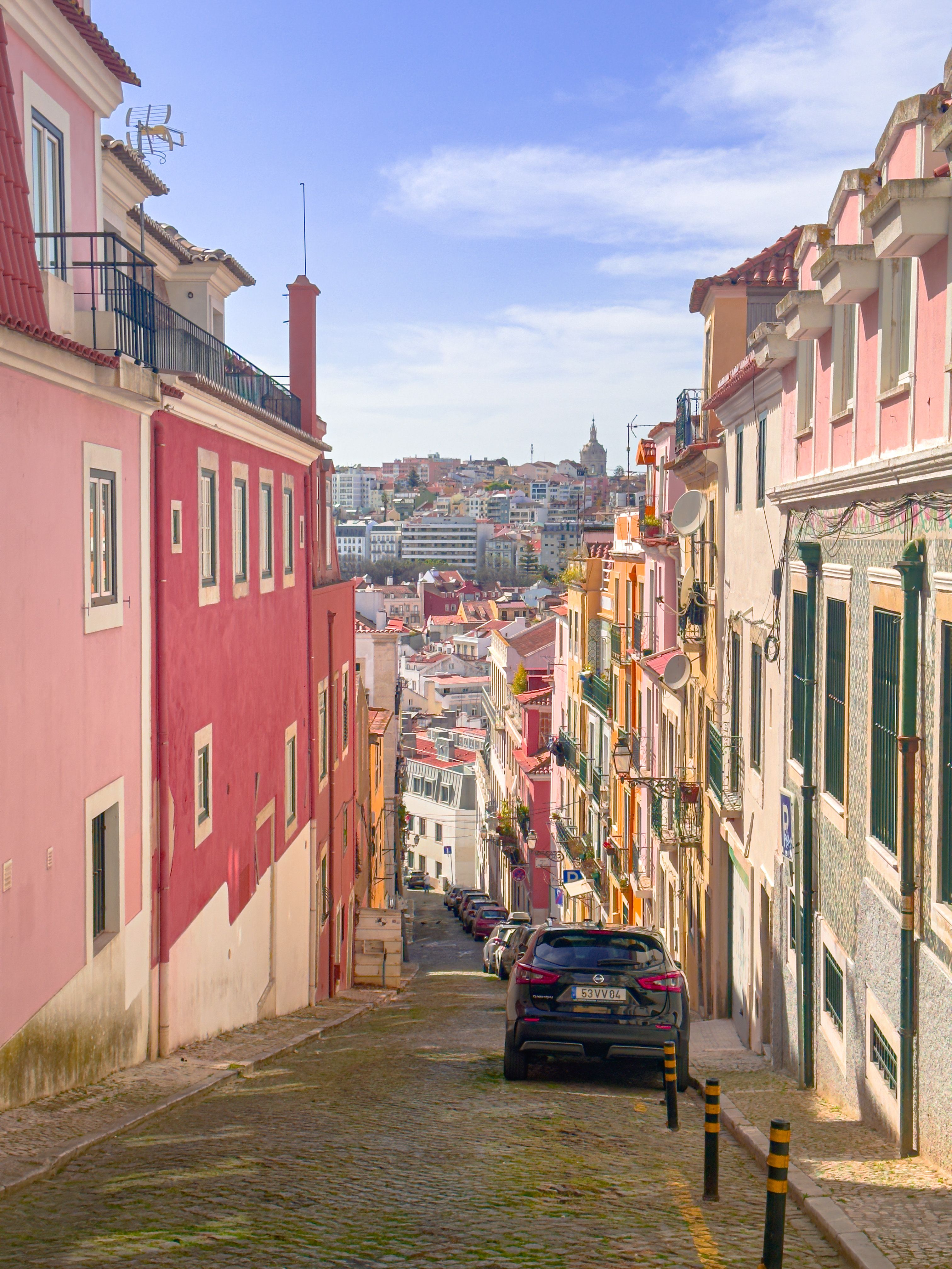 Colorful Buildings around Street in Town · Free Stock Photo