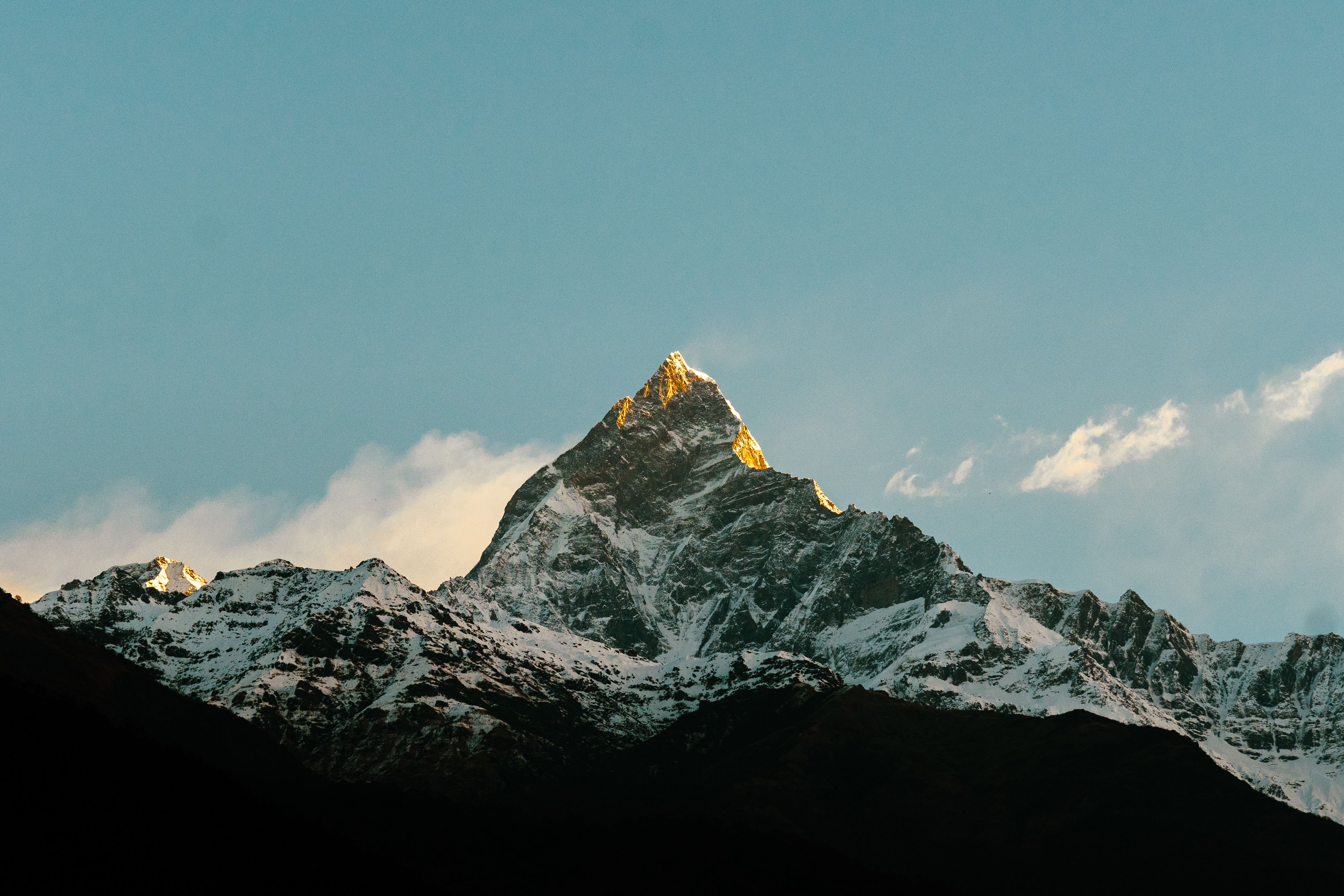Machapuchare Mountain in Himalayas, Nepal · Free Stock Photo