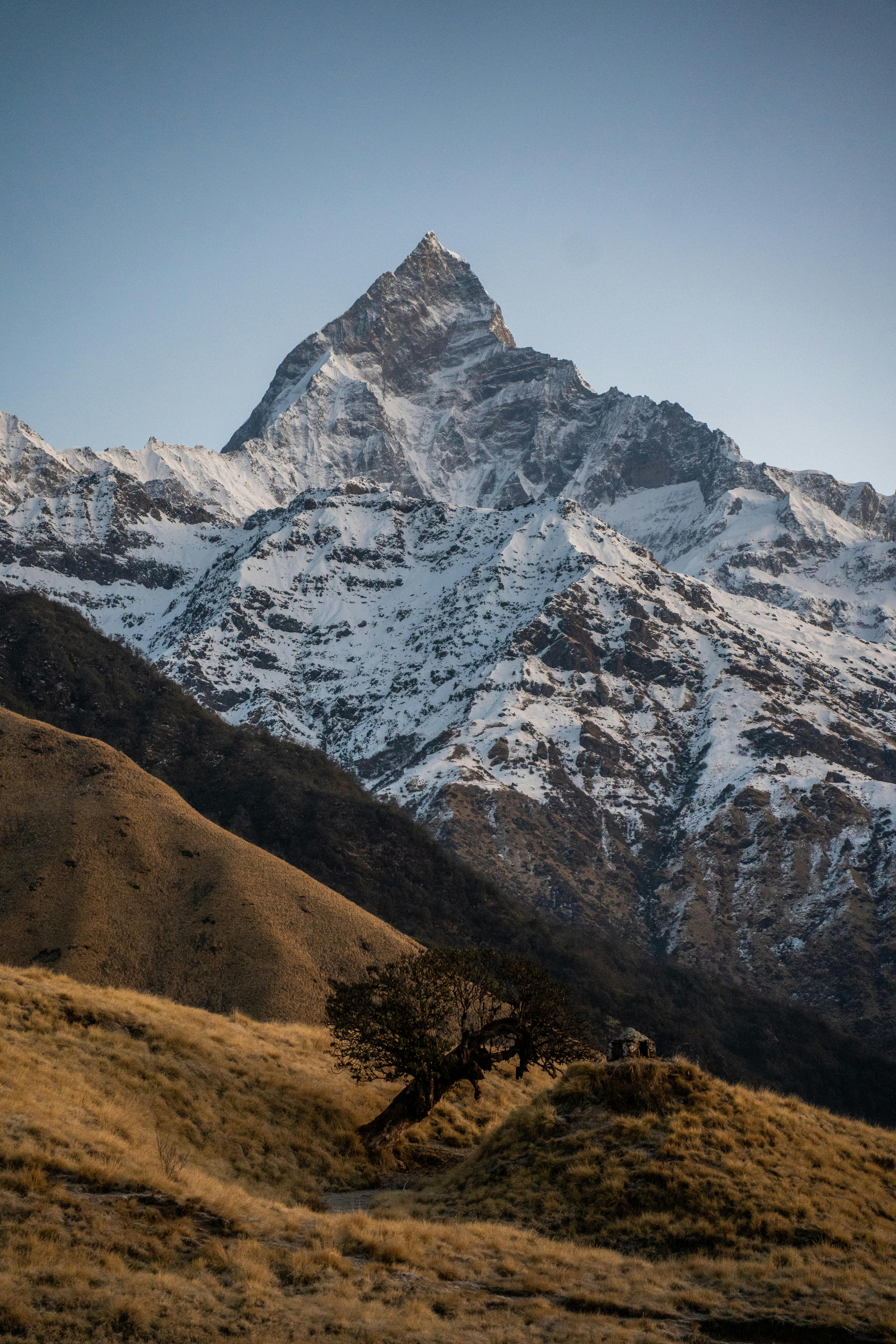 Machapuchare Mountain in Nepal · Free Stock Photo