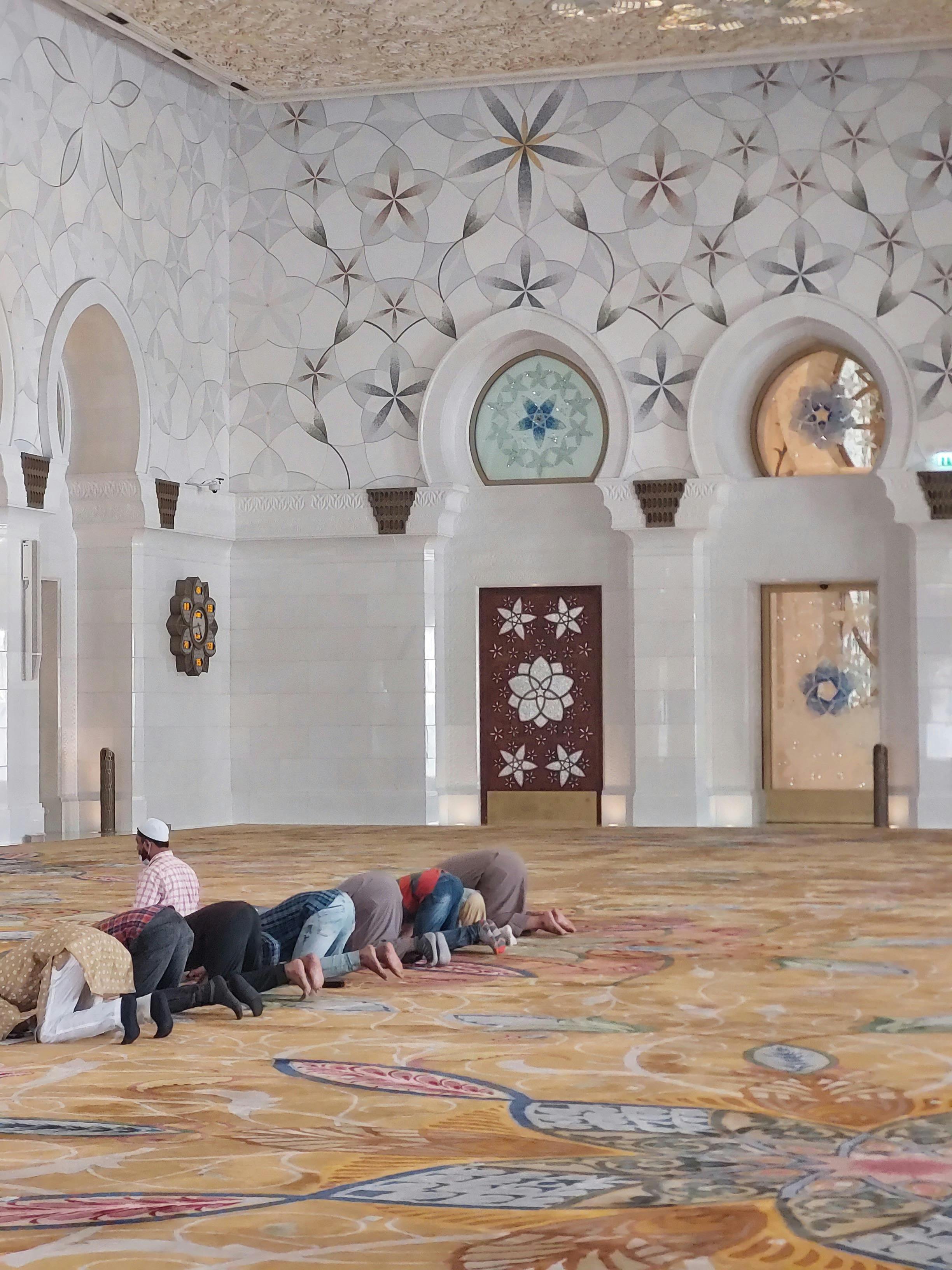 Man Praying Inside a Mosque · Free Stock Photo