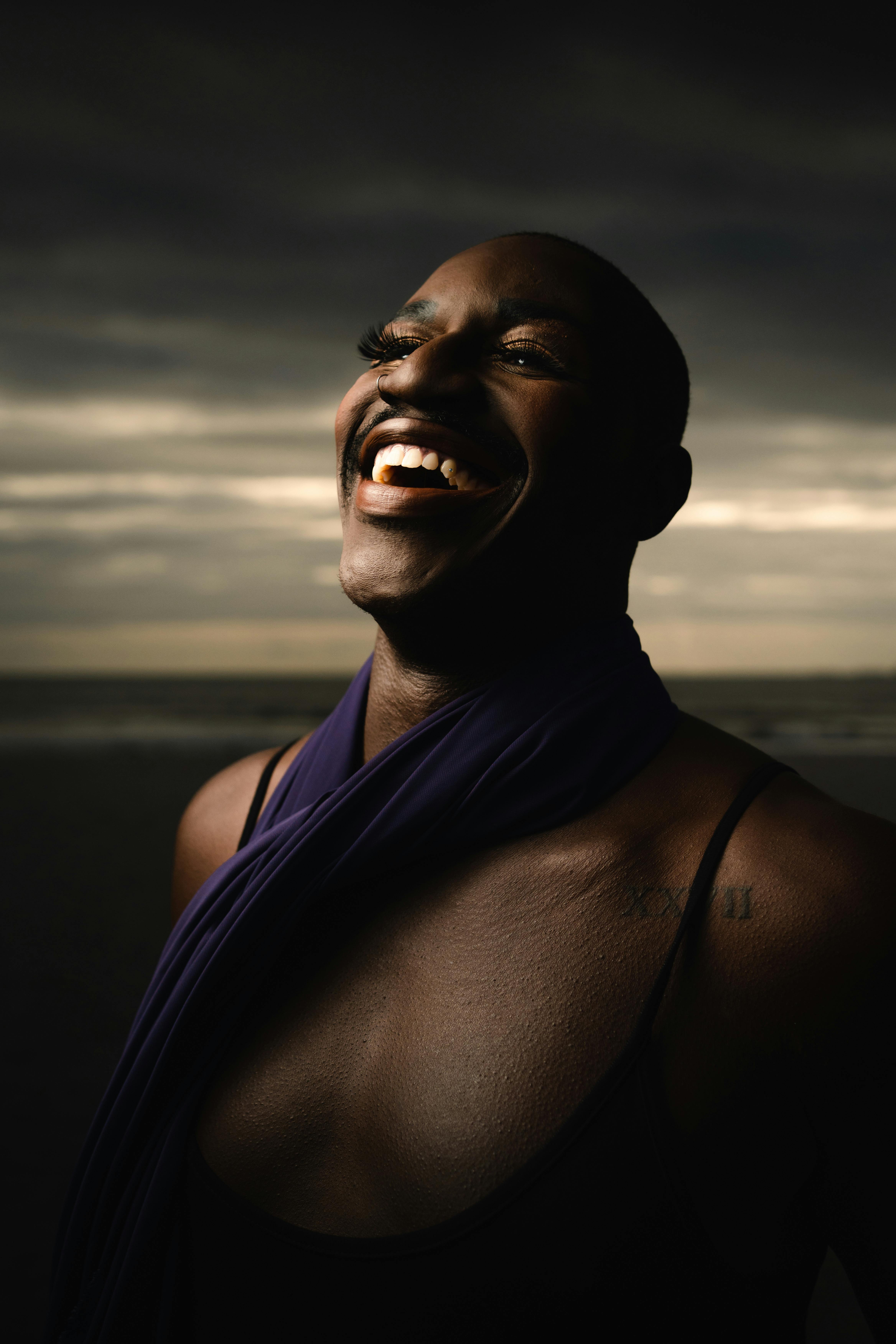 Man Face behind Fabric · Free Stock Photo