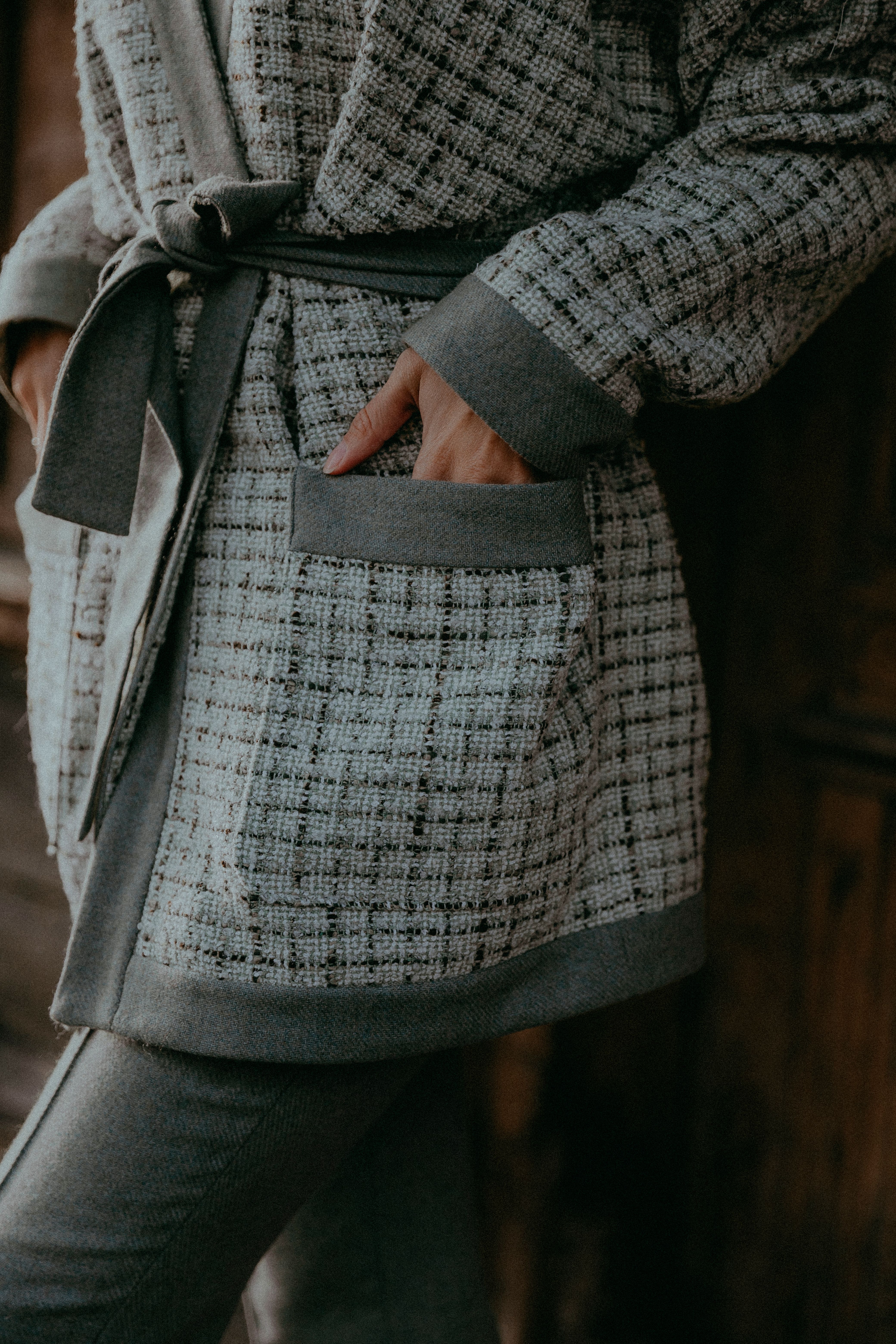 Close-up of Woman Putting Hands in the Pockets of a Jacket · Free Stock ...