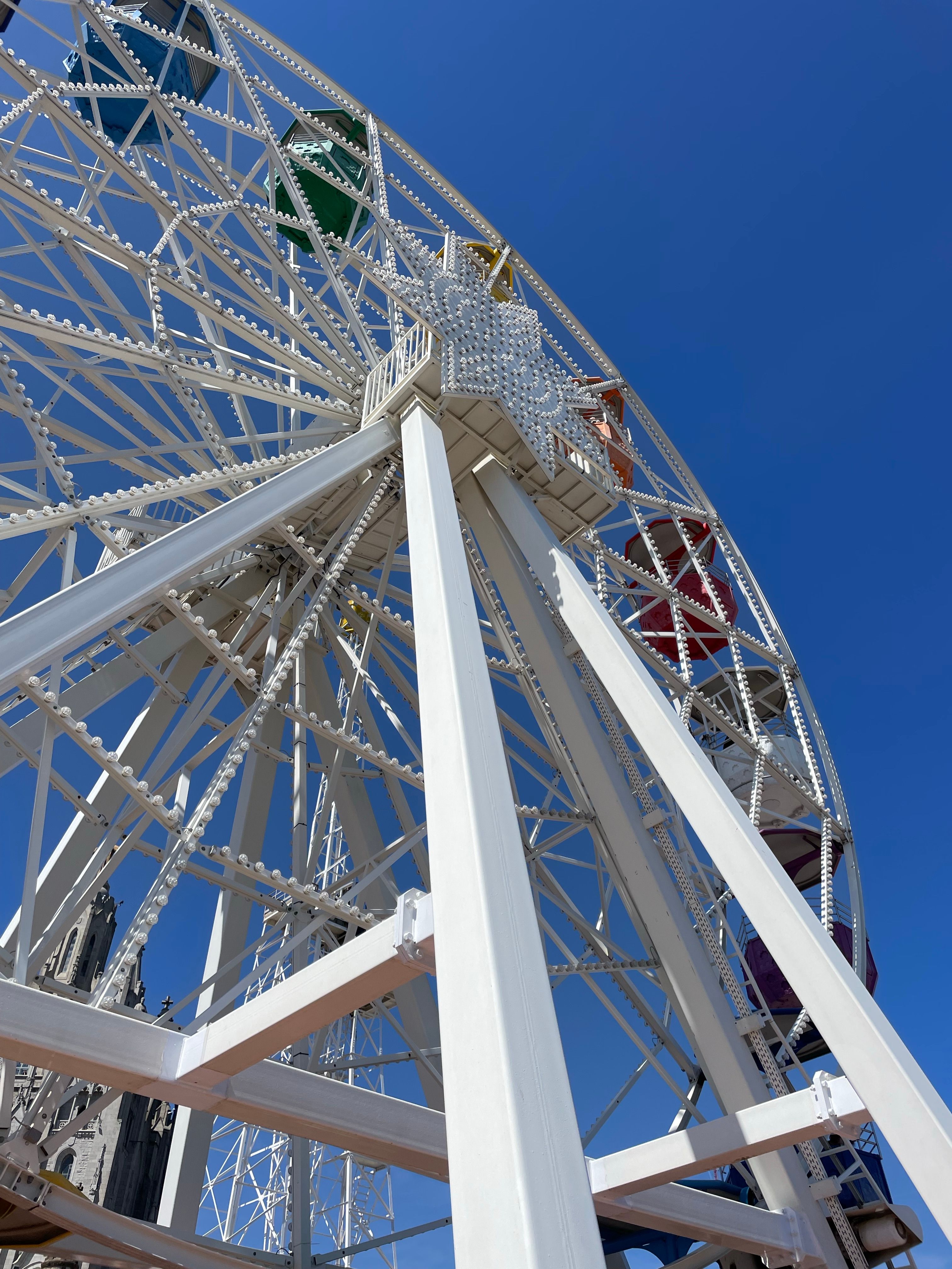 Clear Sky over Amusement Park · Free Stock Photo