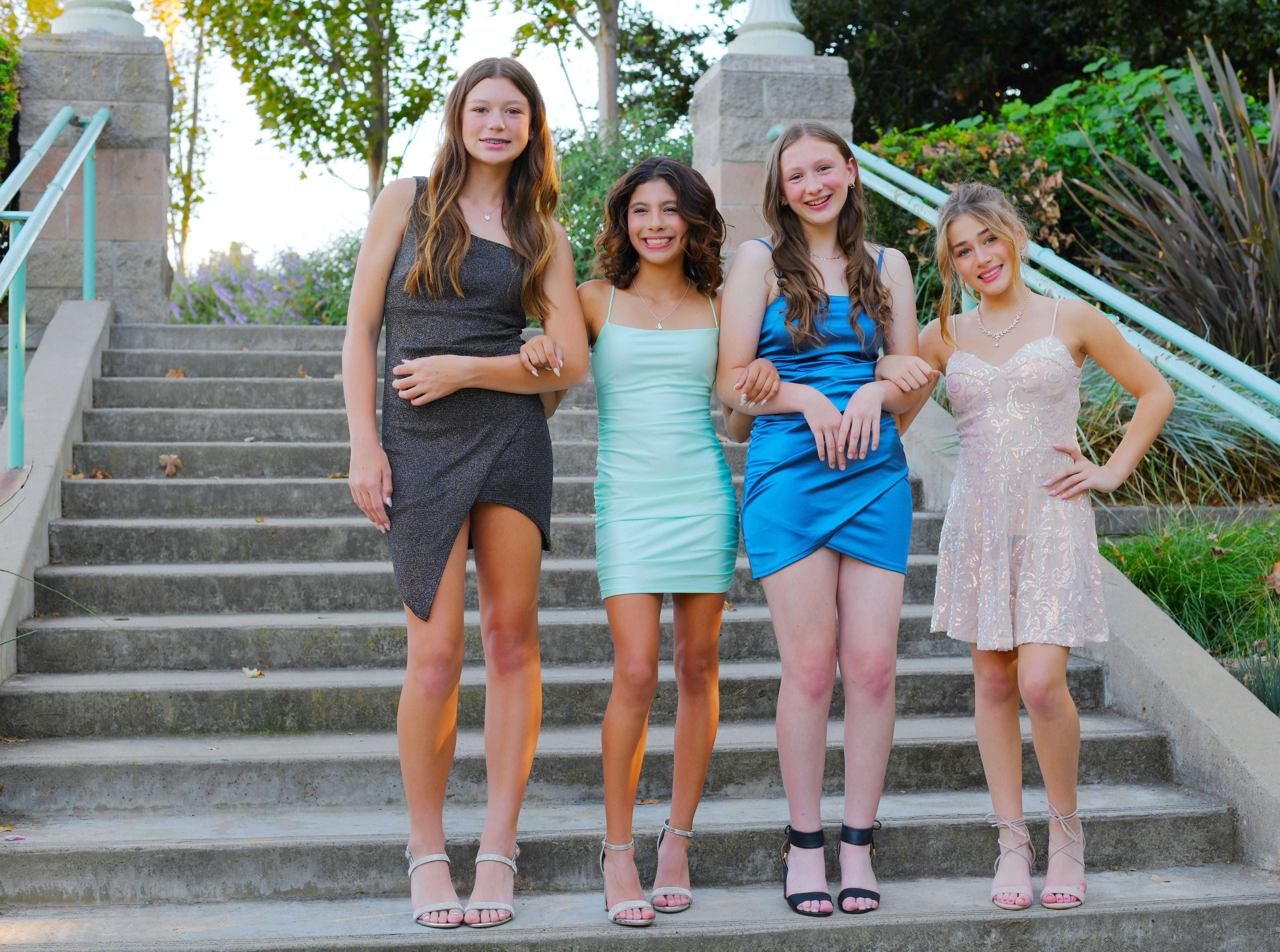 Smiling Girls in Dresses · Free Stock Photo
