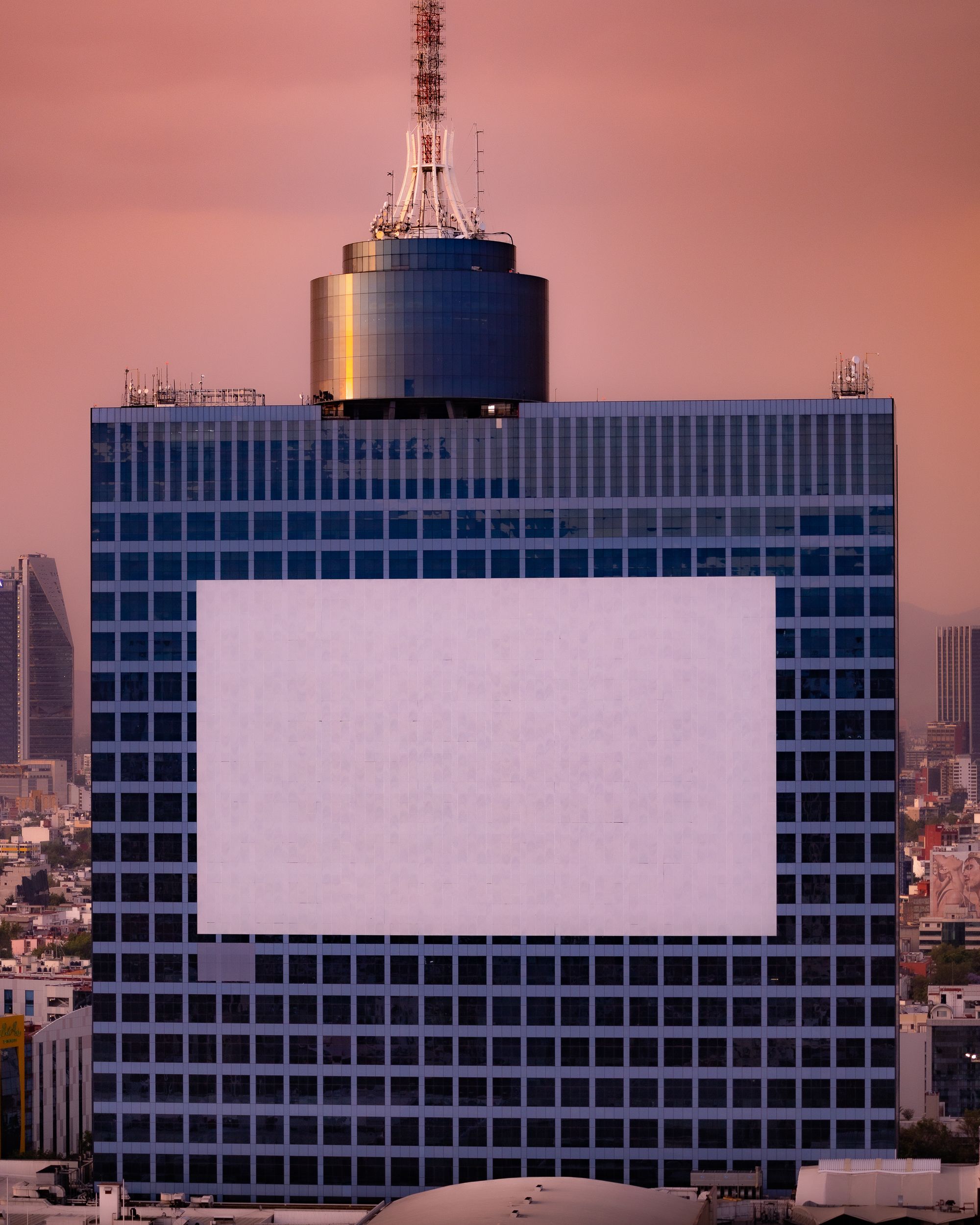 Screen on a Building in a City · Free Stock Photo