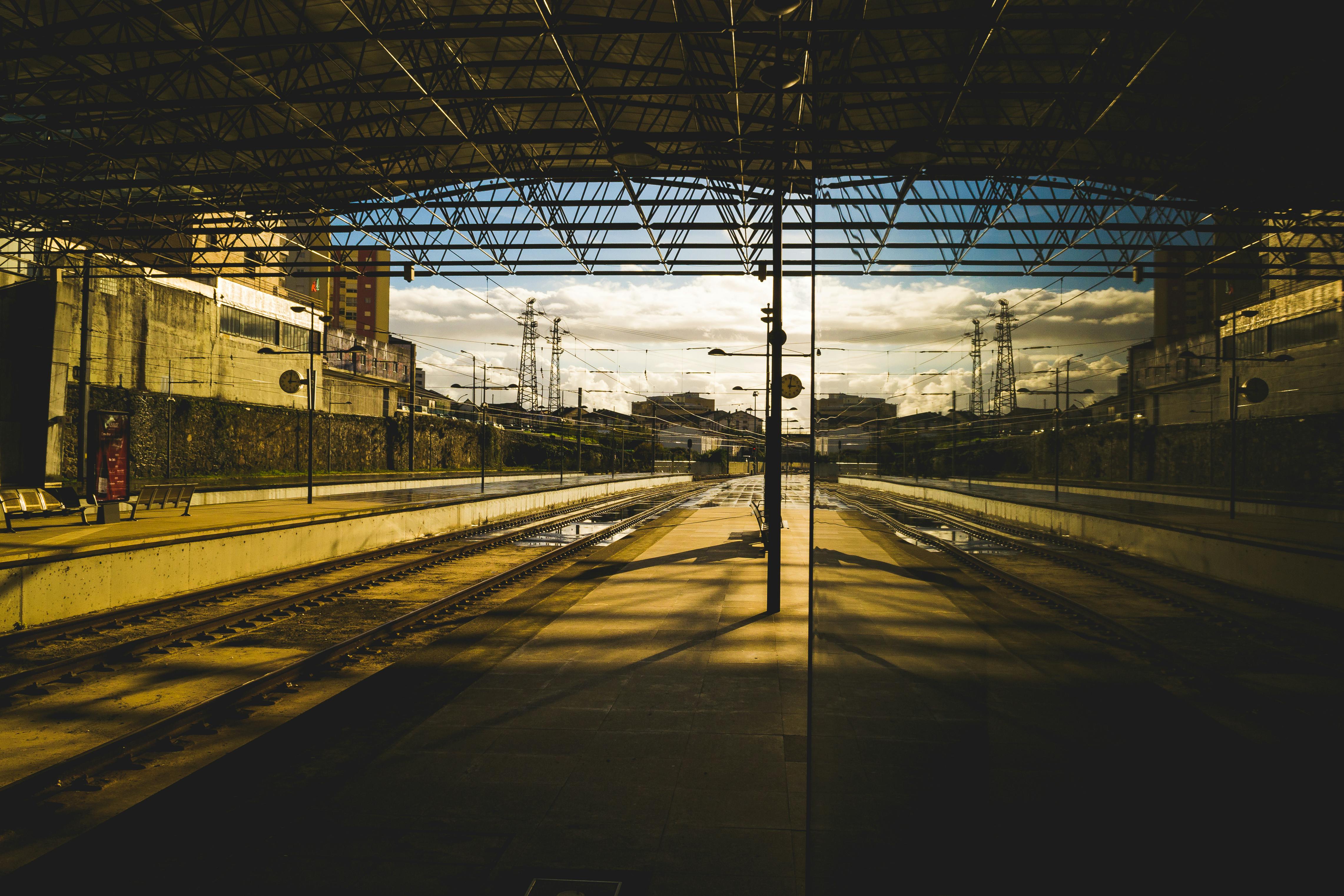 Train Station during Golden Hour · Free Stock Photo