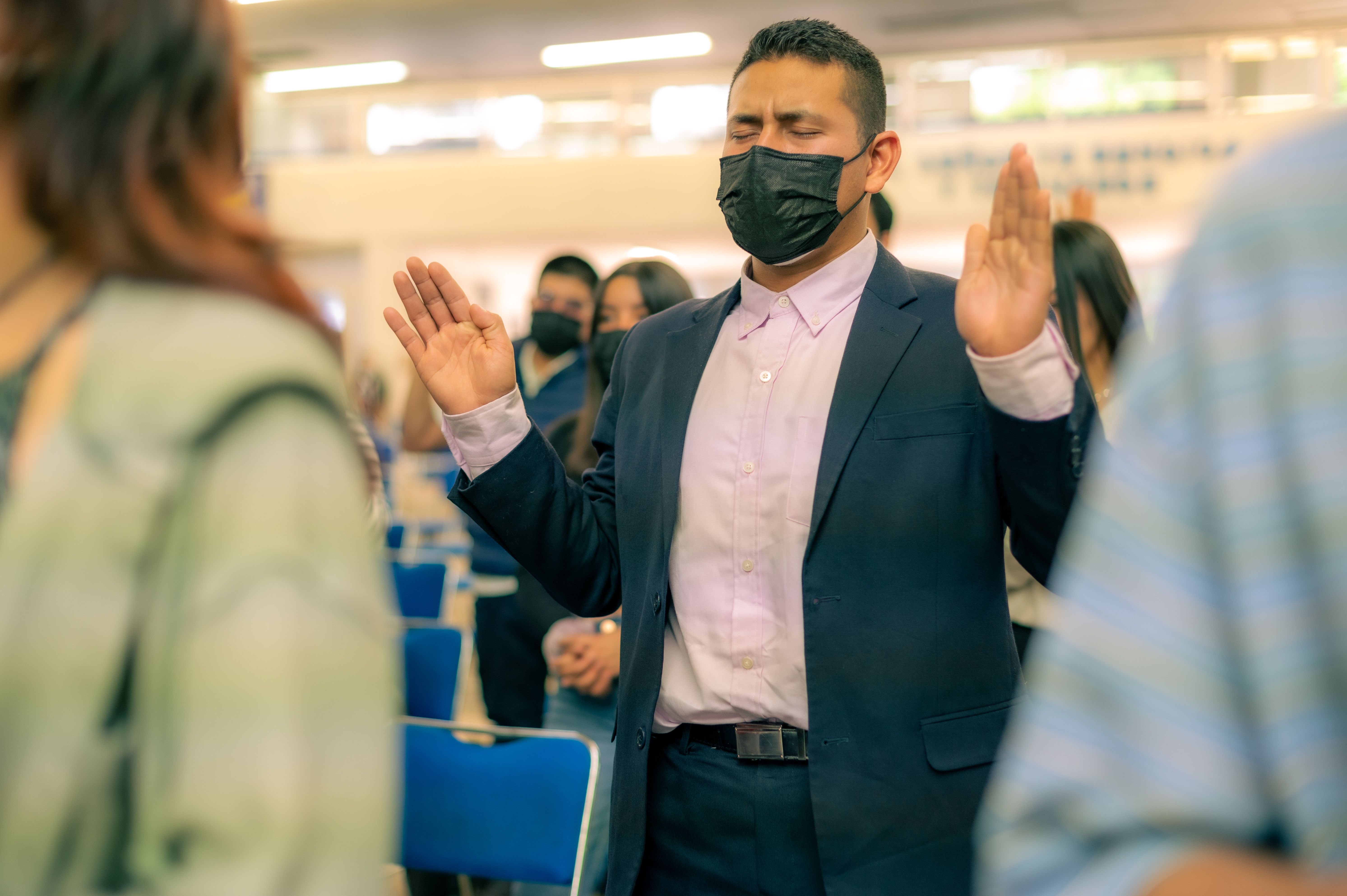 A Man Raising his Hands · Free Stock Photo