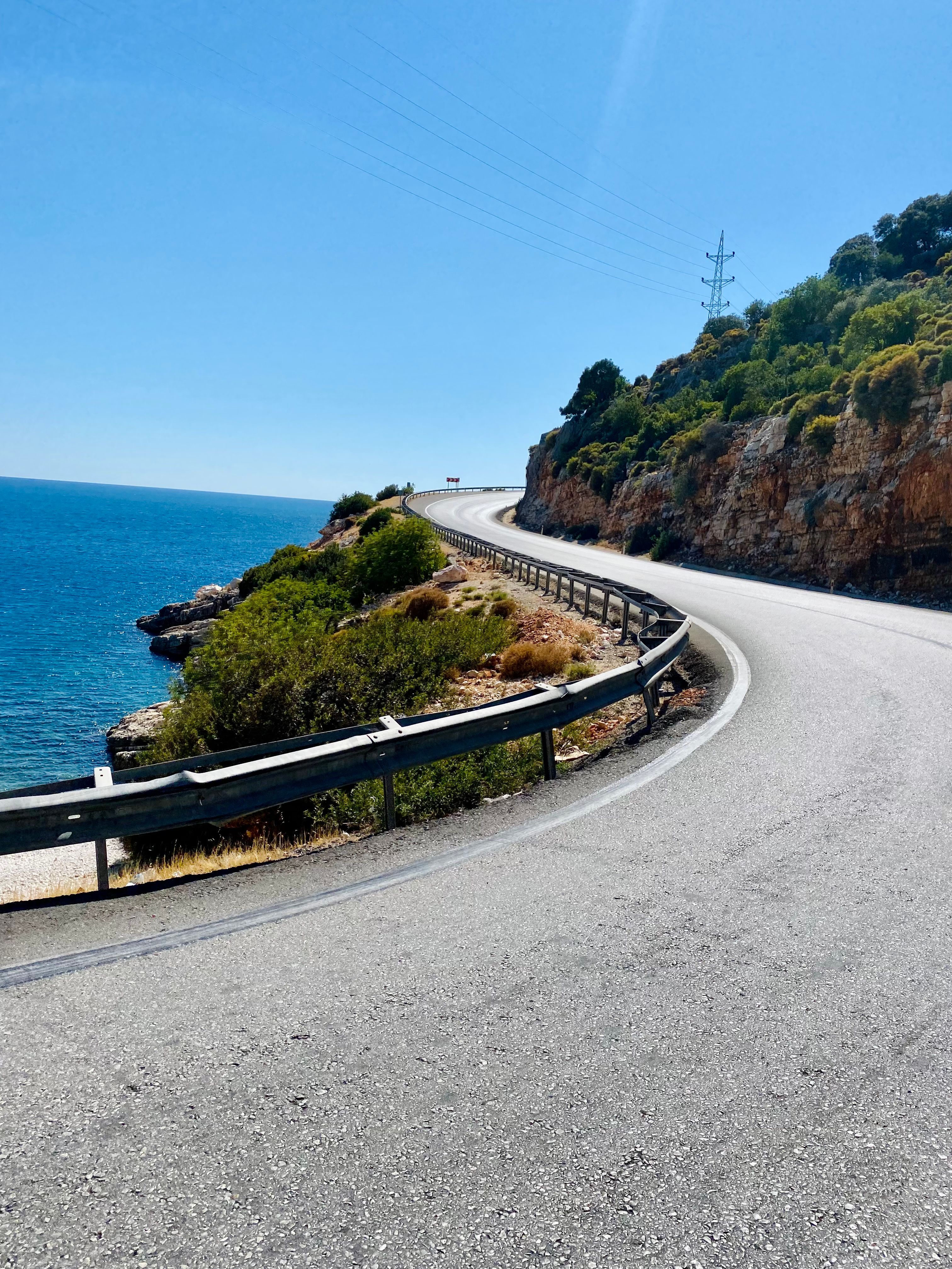 View of a Road by a Sea · Free Stock Photo