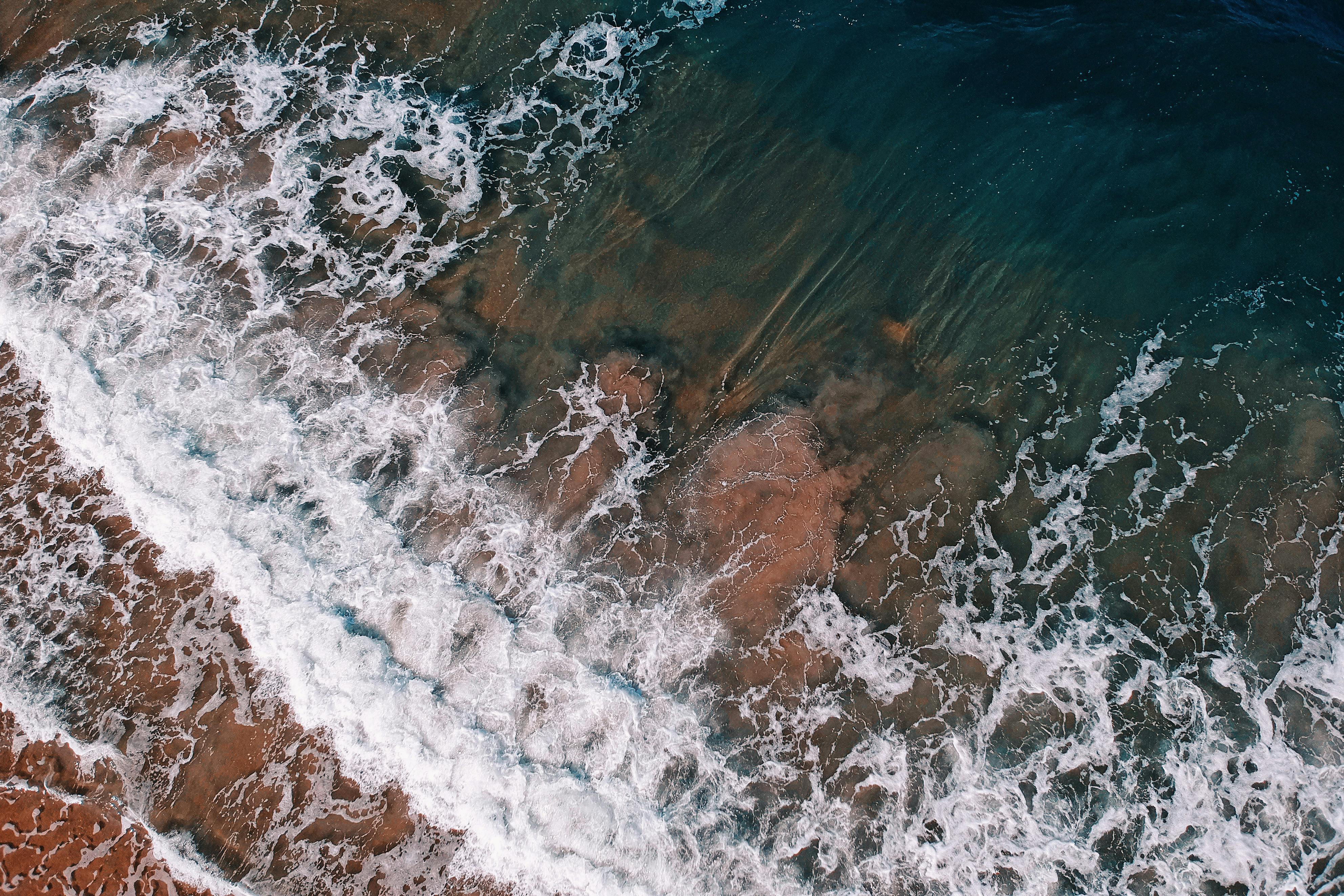 Bird's Eye View Of Sea Waves · Free Stock Photo