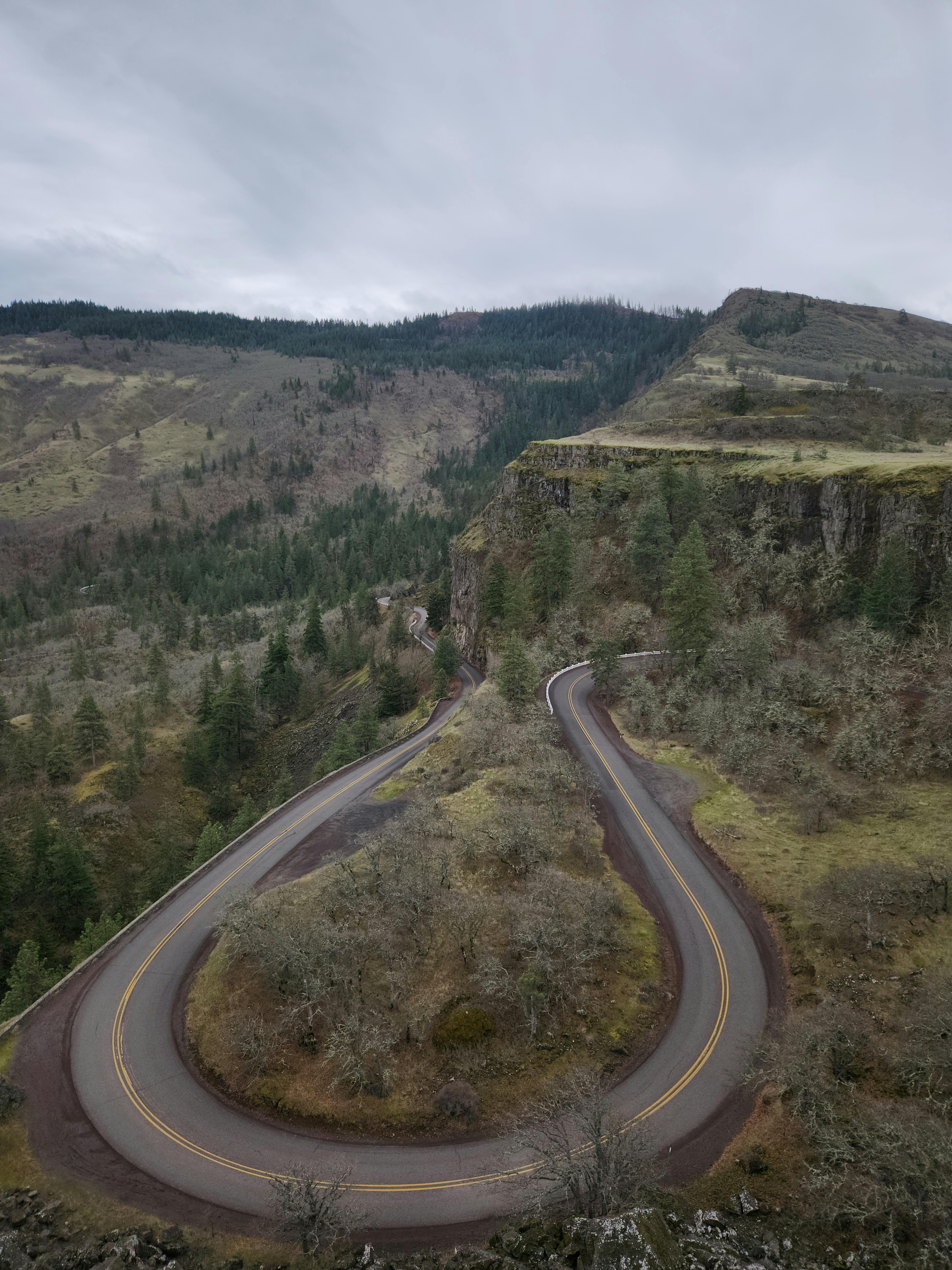 Winding Road in Mountains Landscape · Free Stock Photo