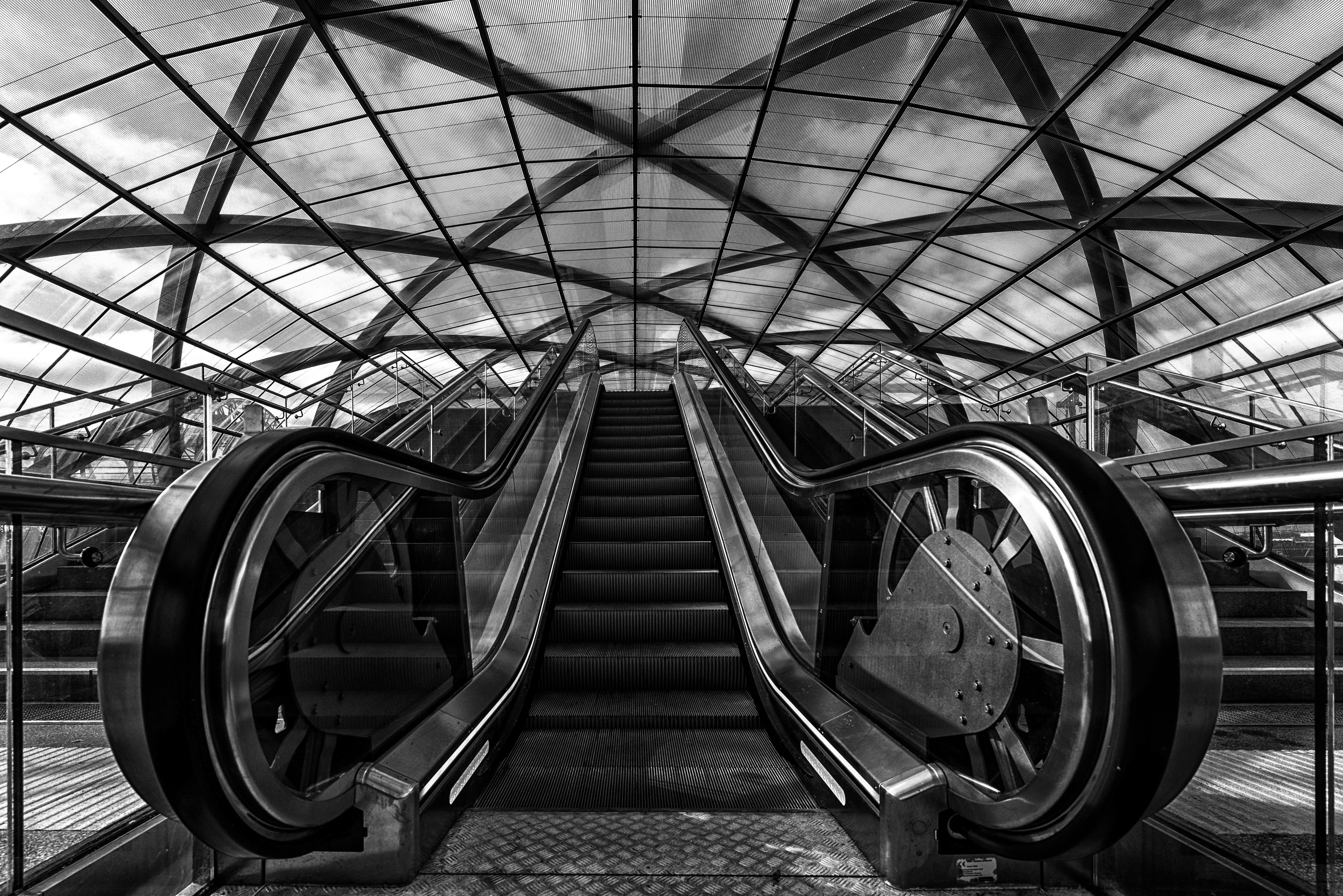 Gray Escalator · Free Stock Photo