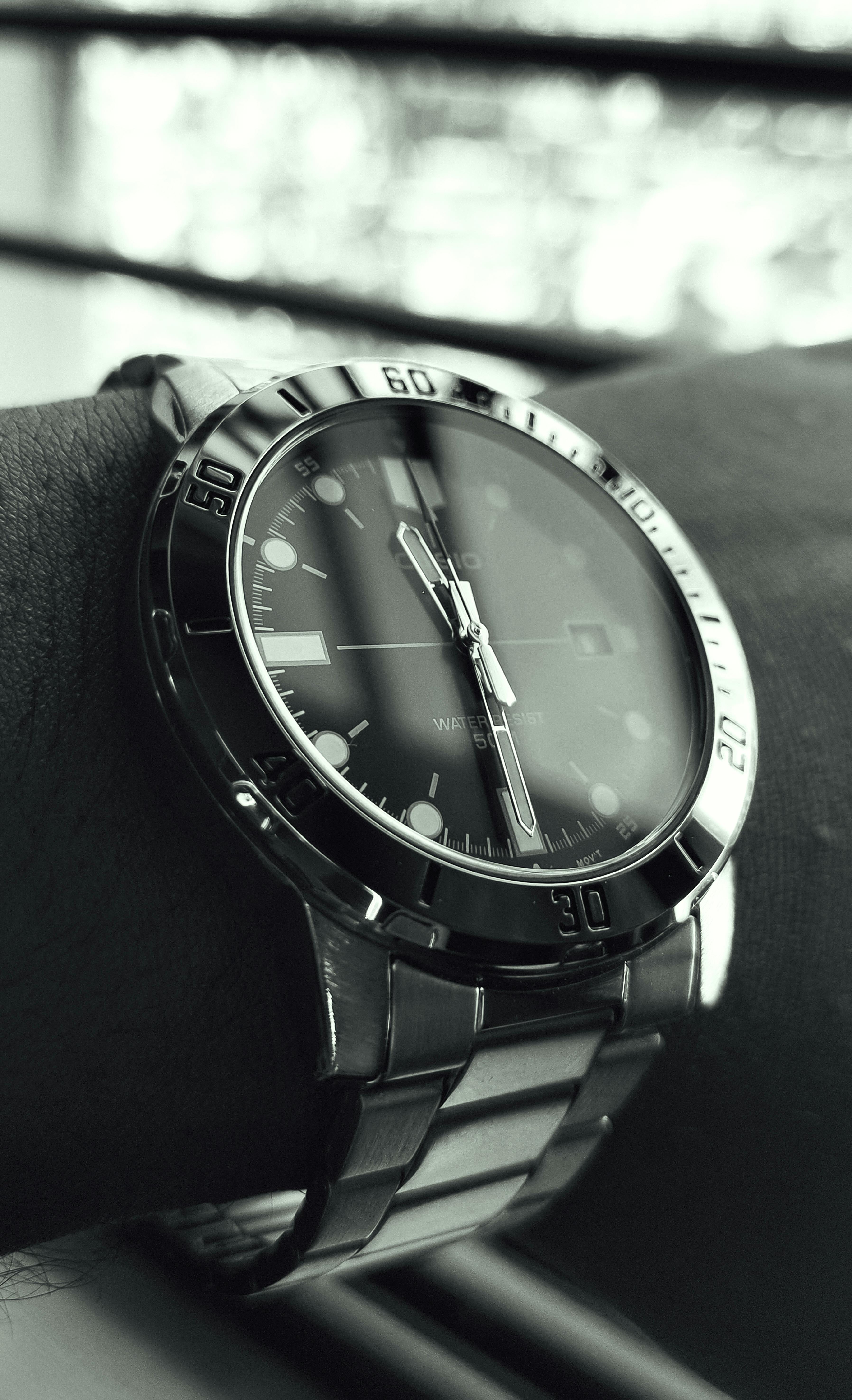 Wristwatch in Black and White · Free Stock Photo