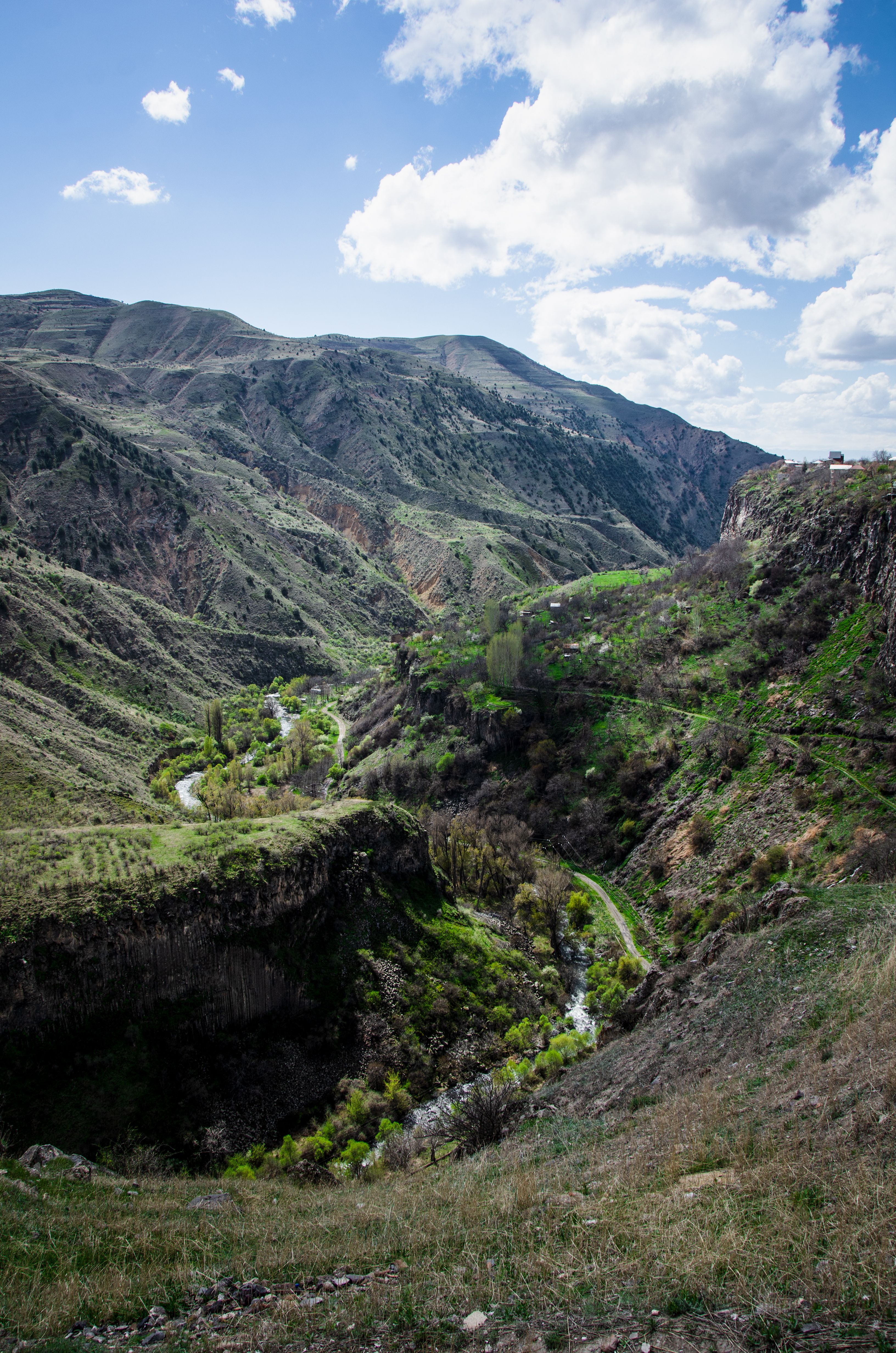 River Flowing on the Bottom of Valley · Free Stock Photo