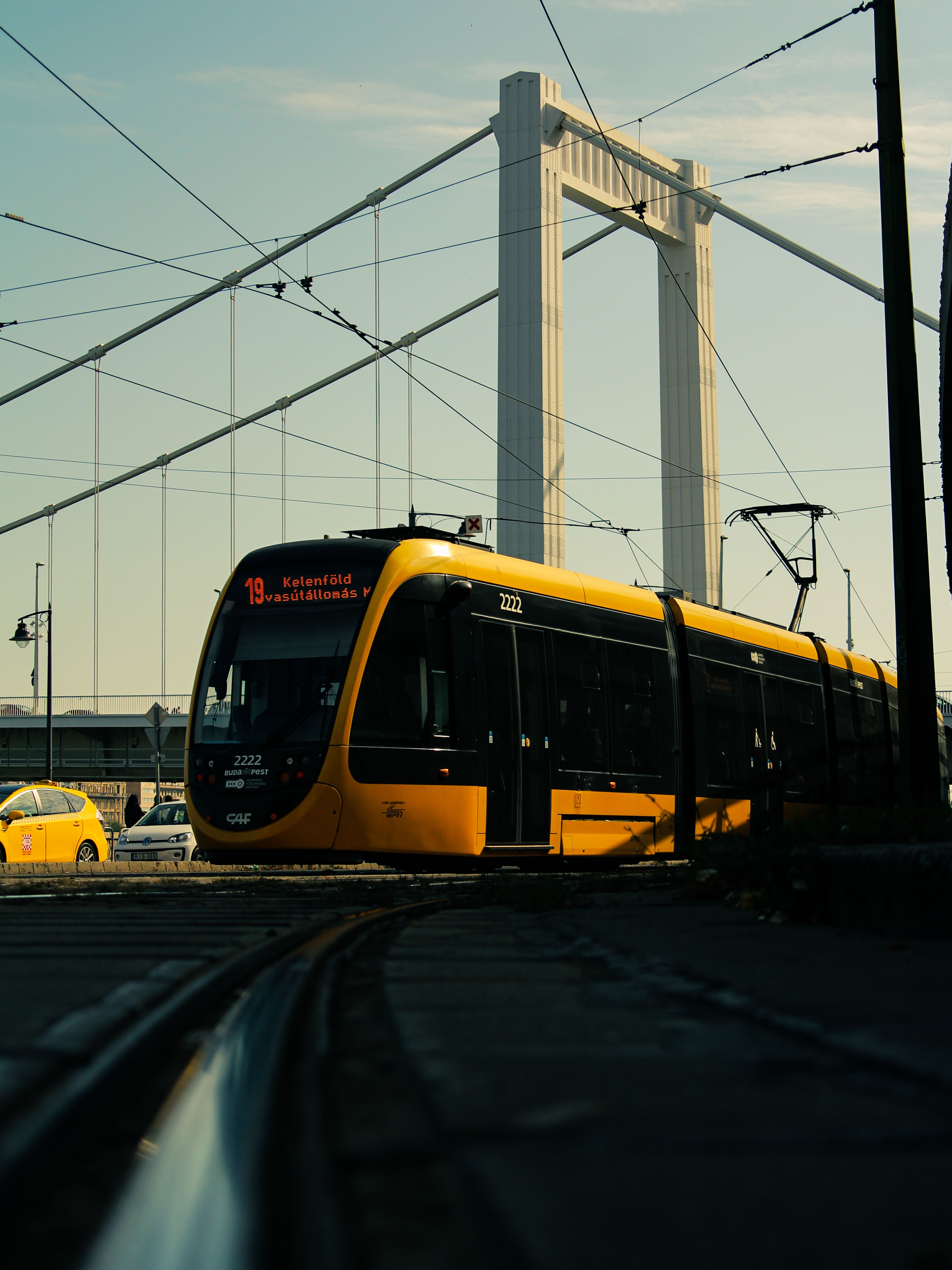 Yellow Tram in Budapest · Free Stock Photo
