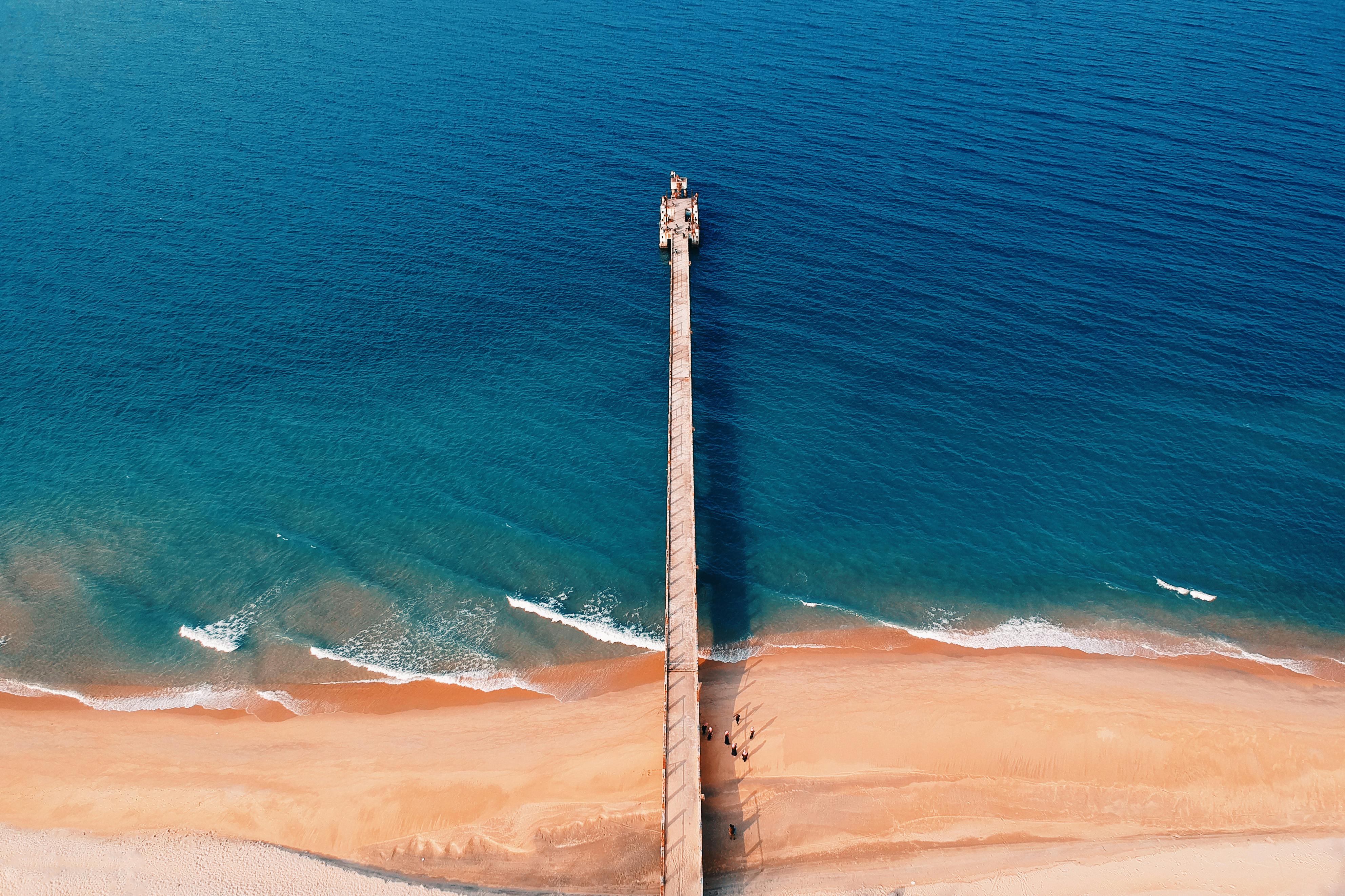 Bridge on Sea · Free Stock Photo