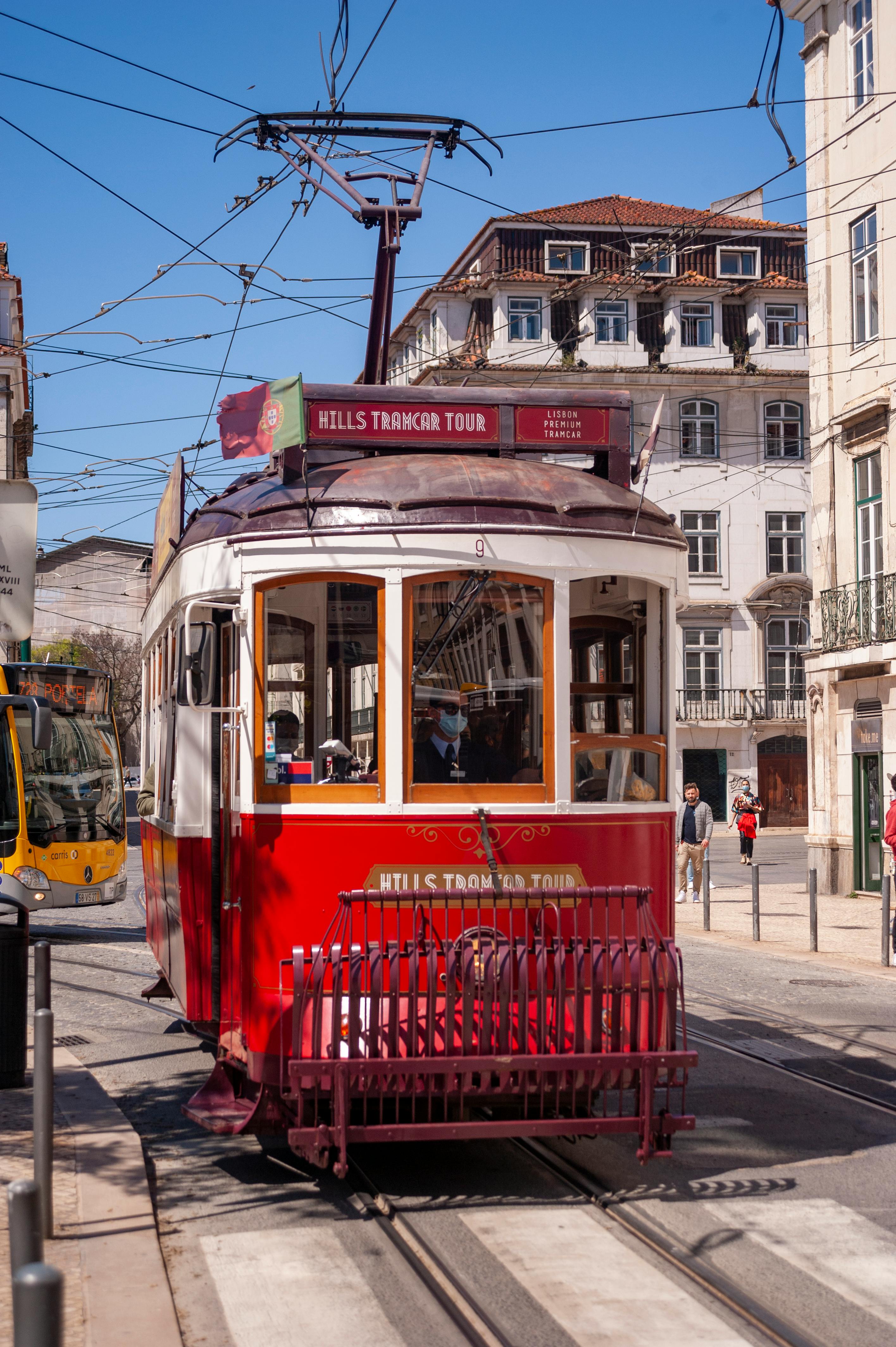 Retro Tramway on Street · Free Stock Photo
