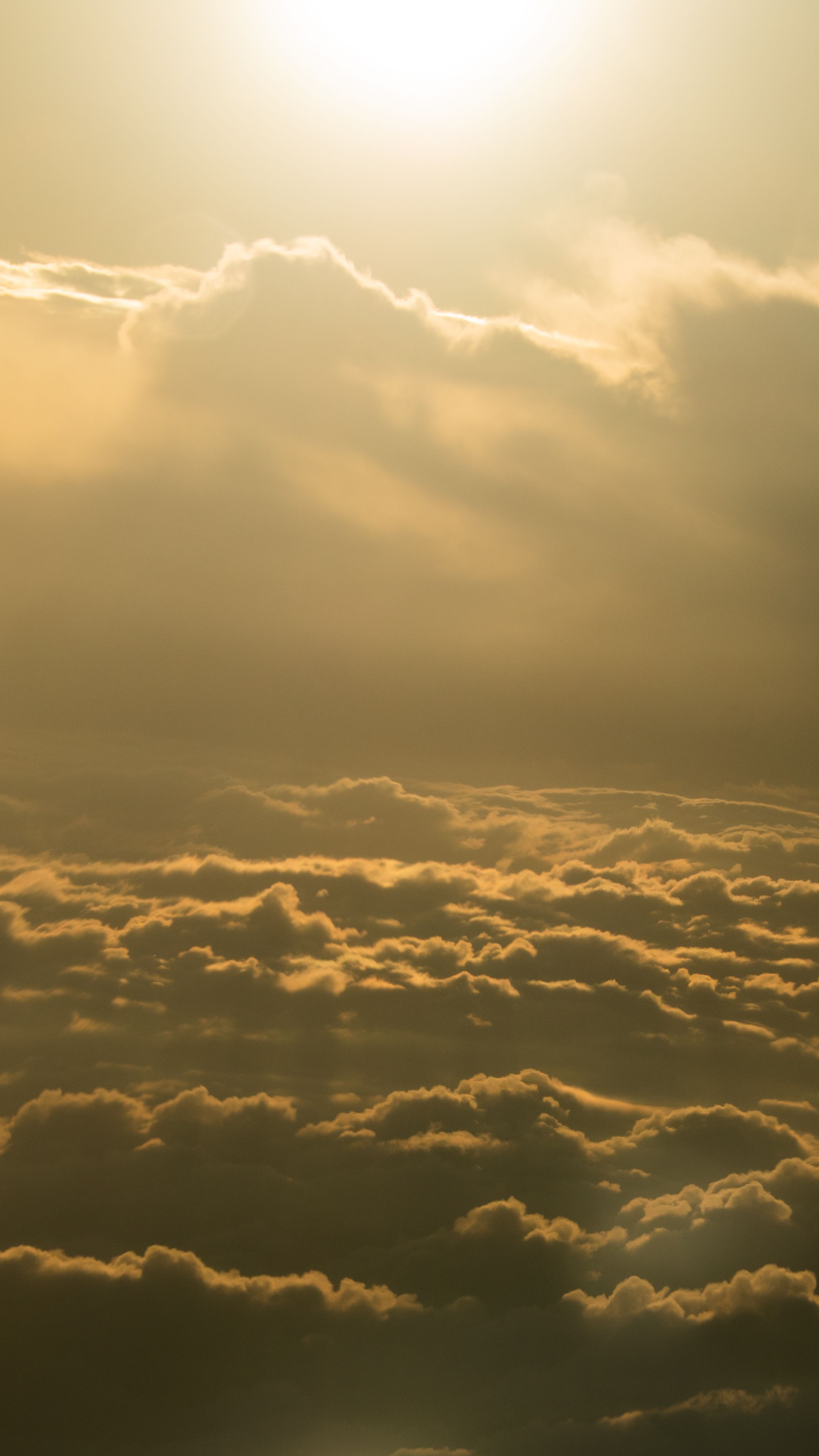 Sunlight over Yellow Clouds on Sky · Free Stock Photo