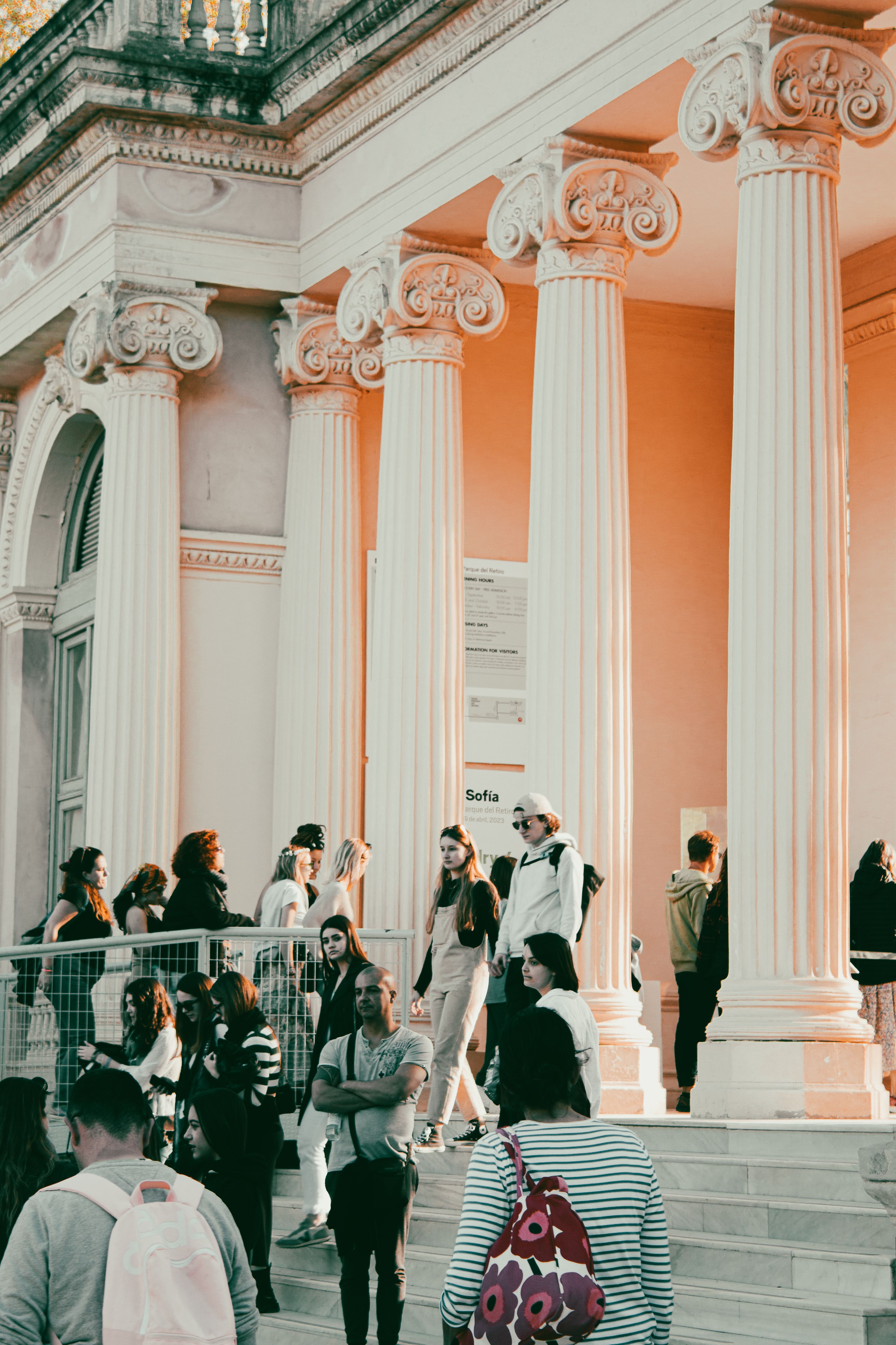 People Standing in front of a Historic Building · Free Stock Photo