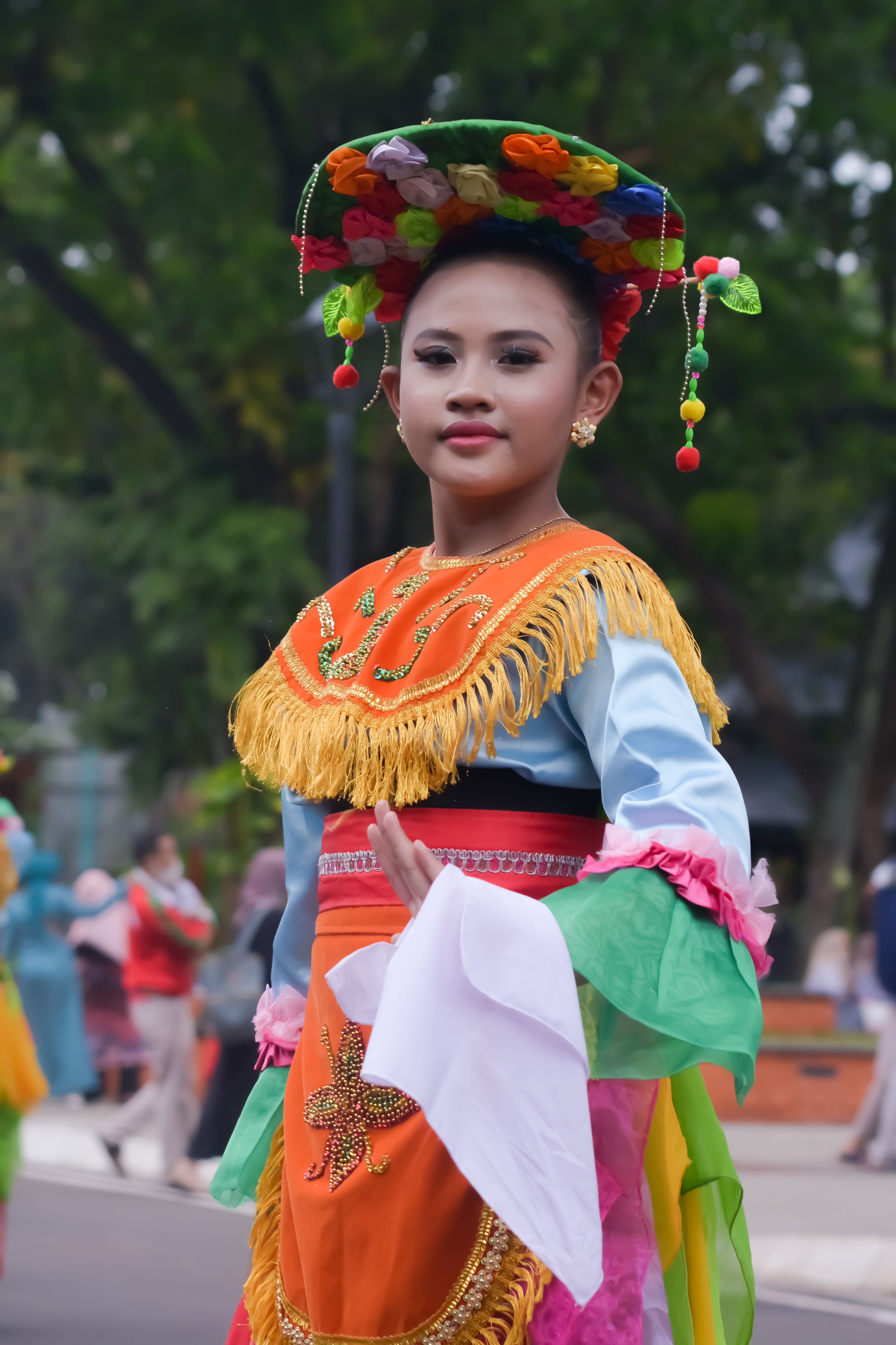 Portrait of Woman in Colorful, Traditional Clothing · Free Stock Photo