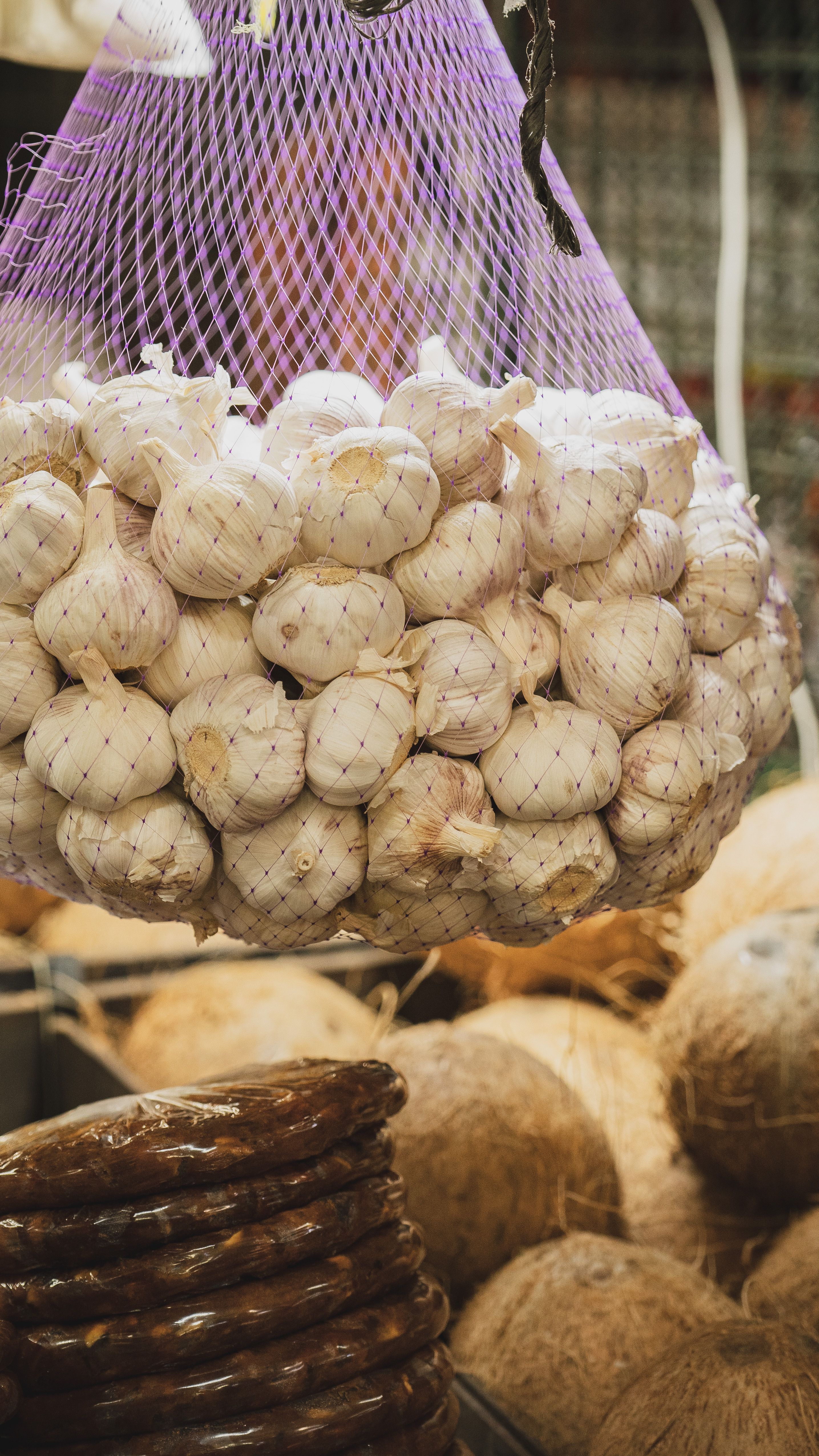 Bag of Garlic · Free Stock Photo