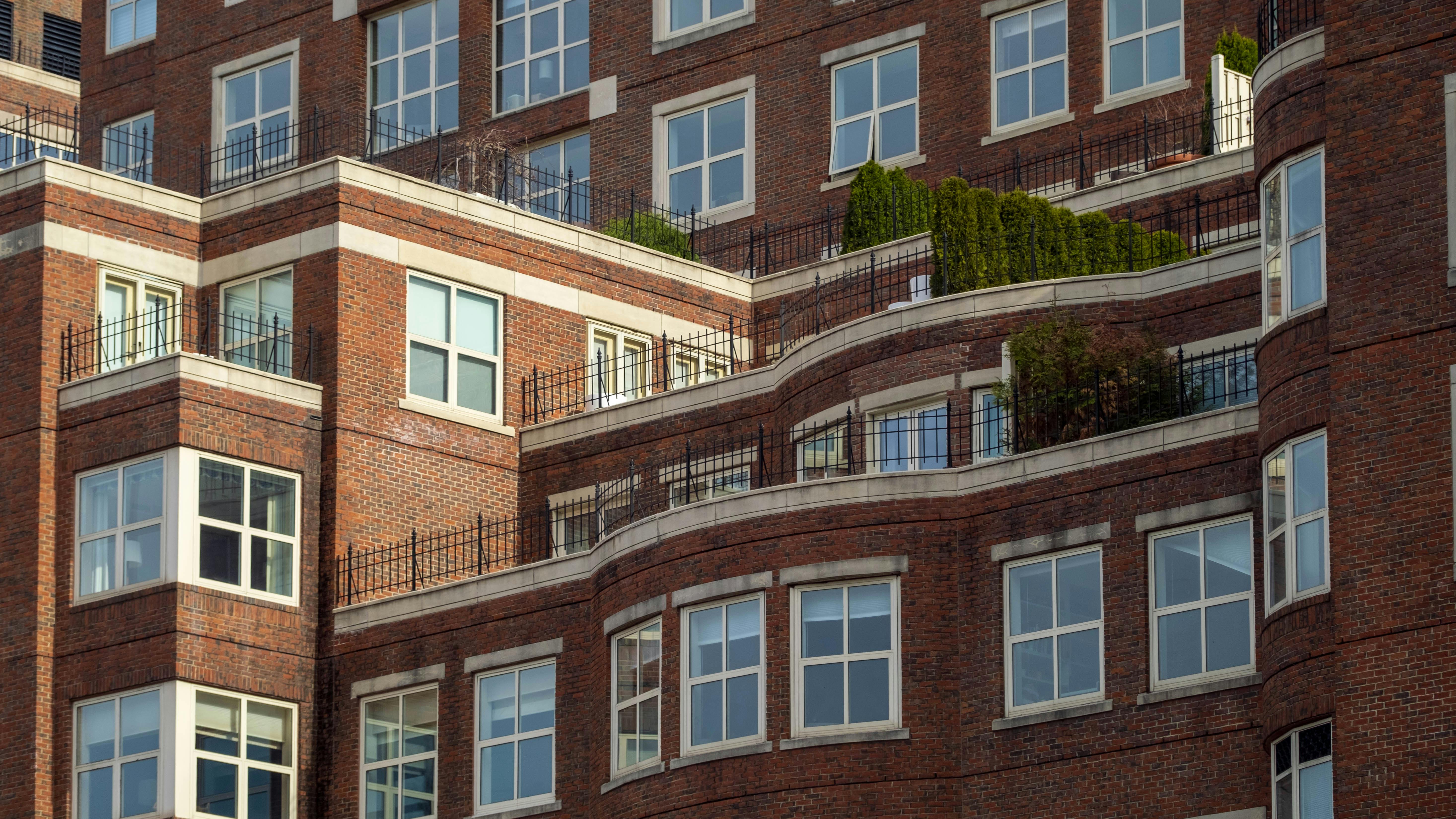 Buildings with Terraces · Free Stock Photo