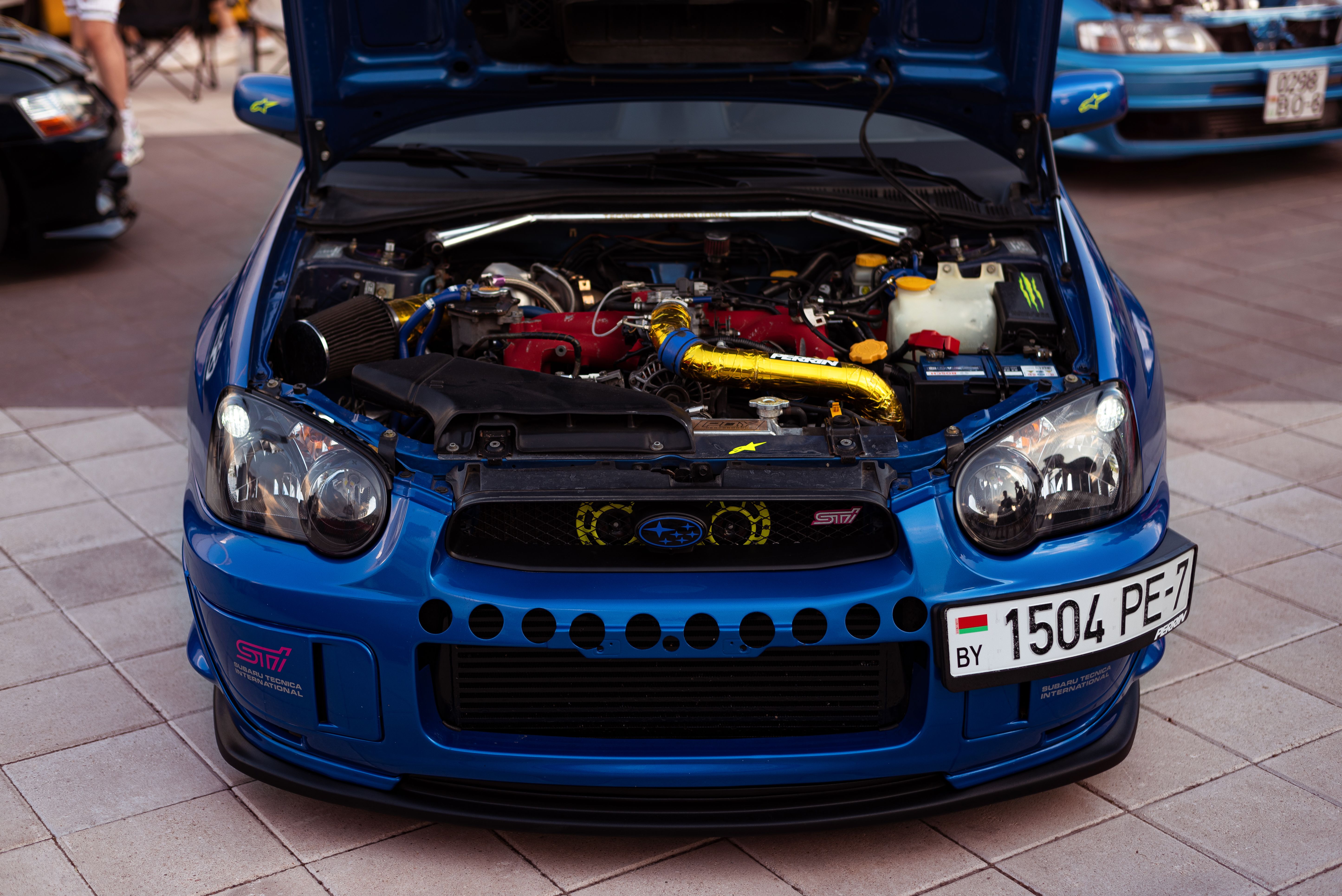 White Subaru Impreza in Town · Free Stock Photo
