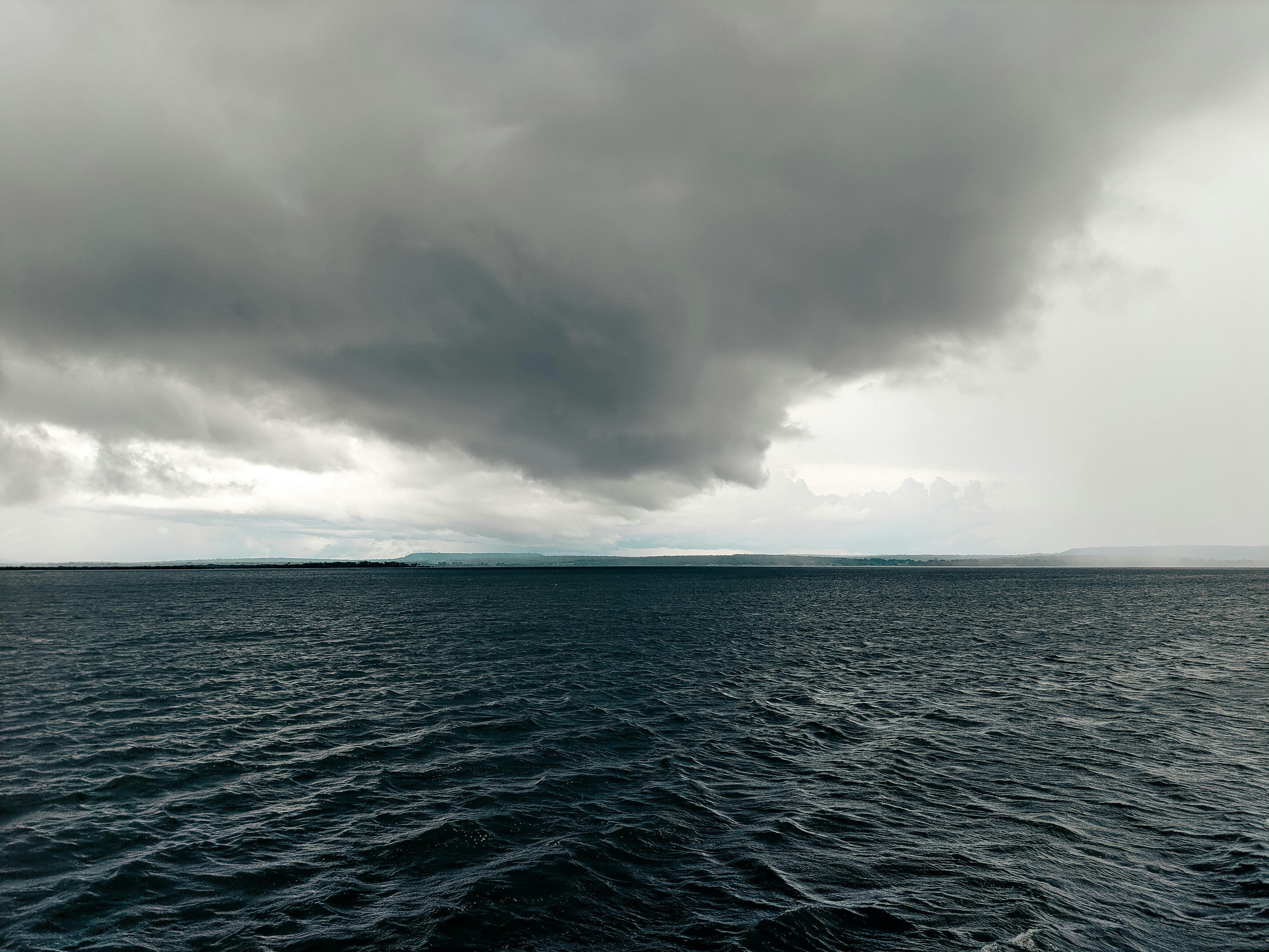 Rainfall Over a Sea · Free Stock Photo