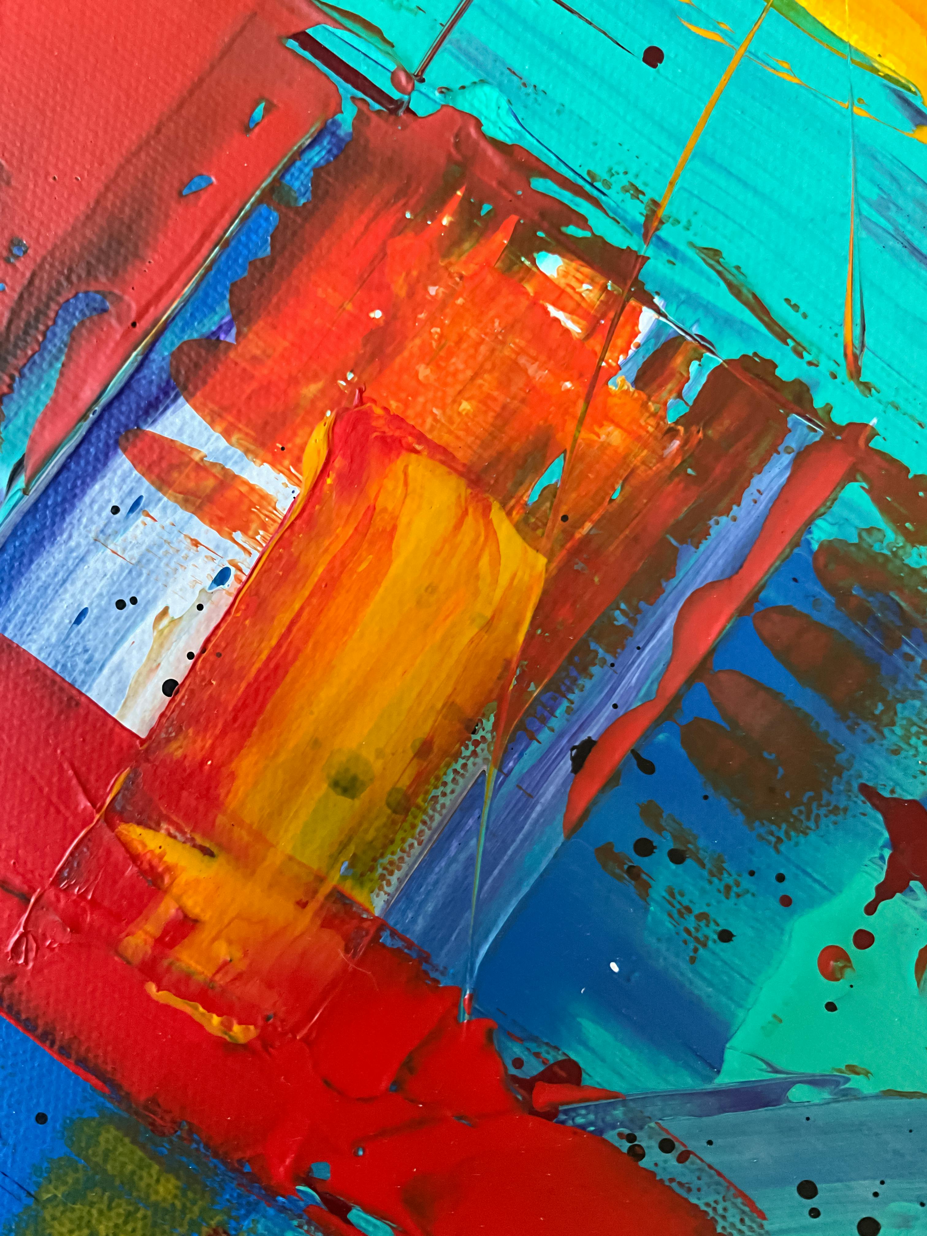 Abstract expressionist painting: Detail · Free Stock Photo