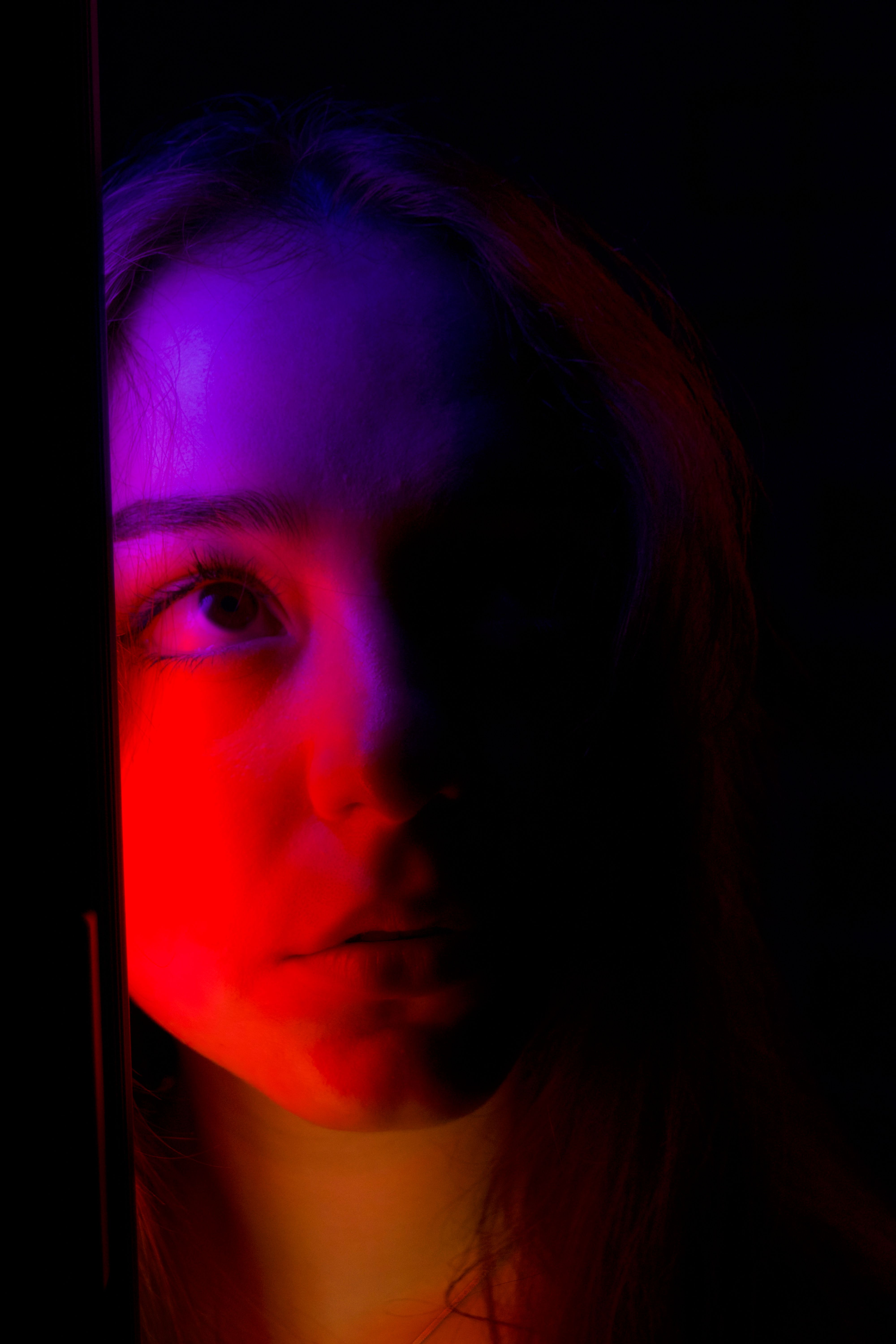 Light on Woman Face · Free Stock Photo