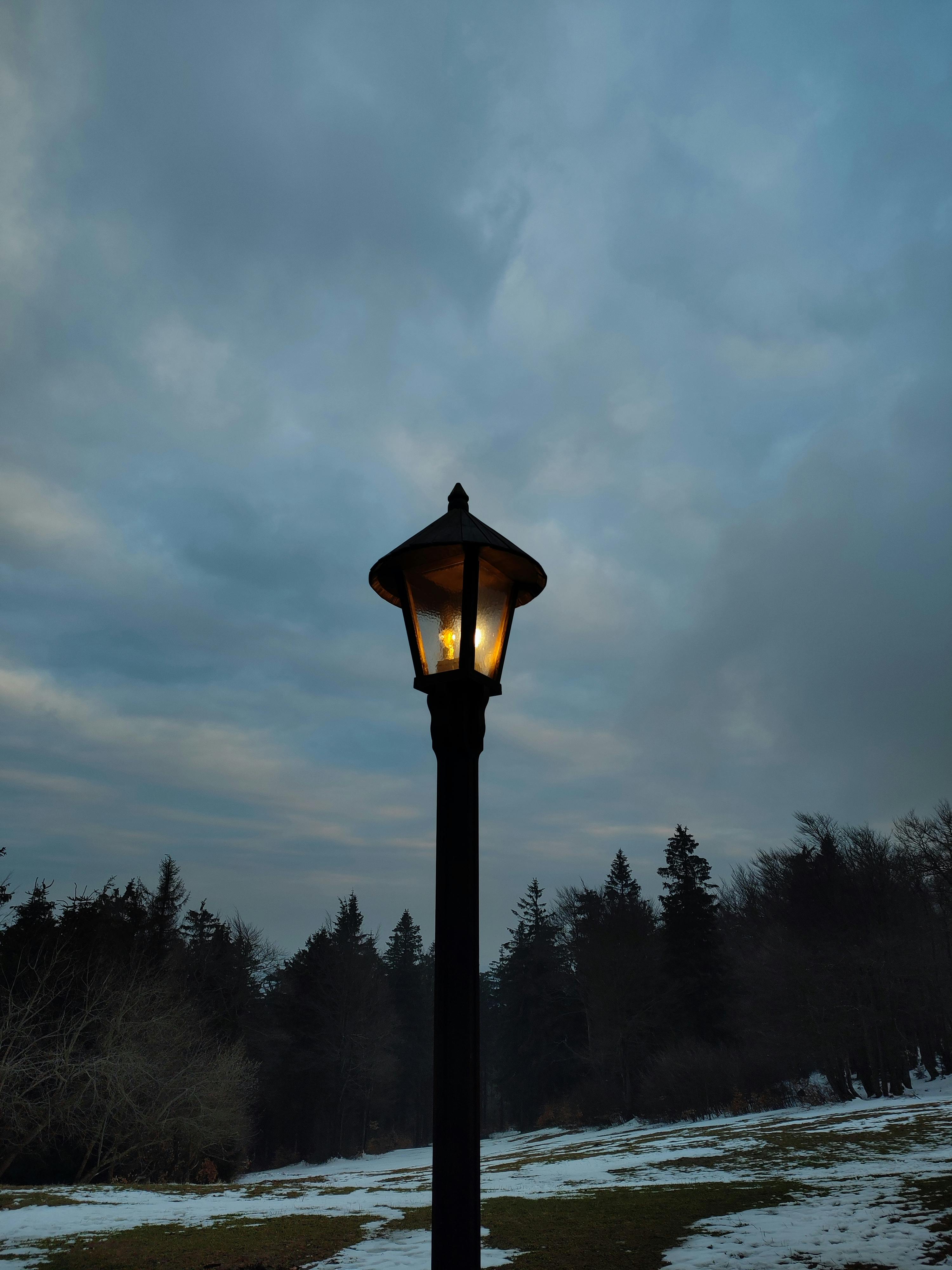 Snow Covered Street Lamp · Free Stock Photo